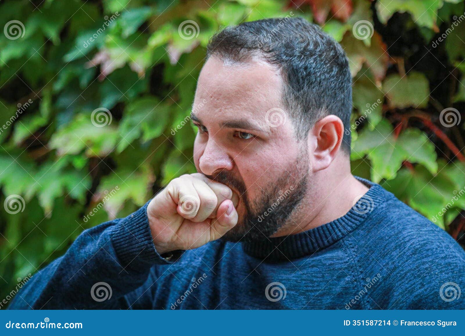 Man Pulling Out All of His Anger Stock Photo - Image of upset, male ...