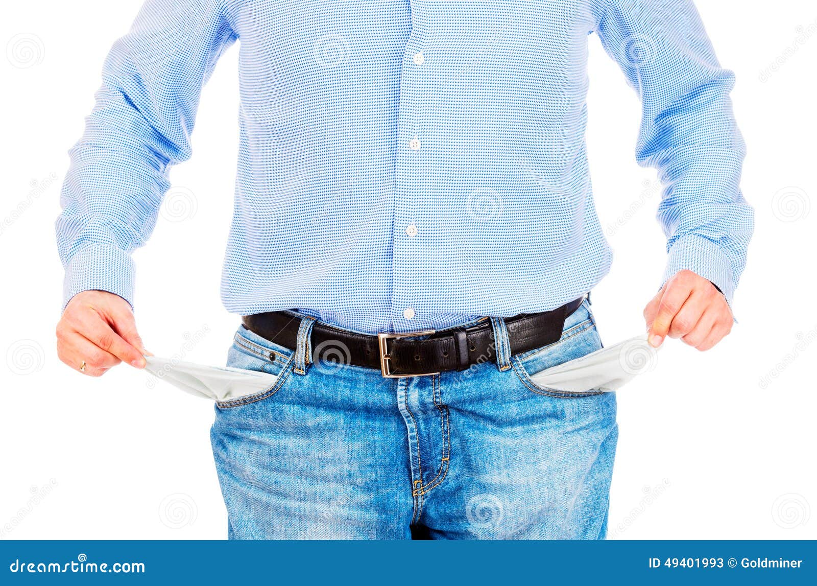 Man Pulling Out Empty Pockets Stock Image - Image of pocket, debt: 49401993