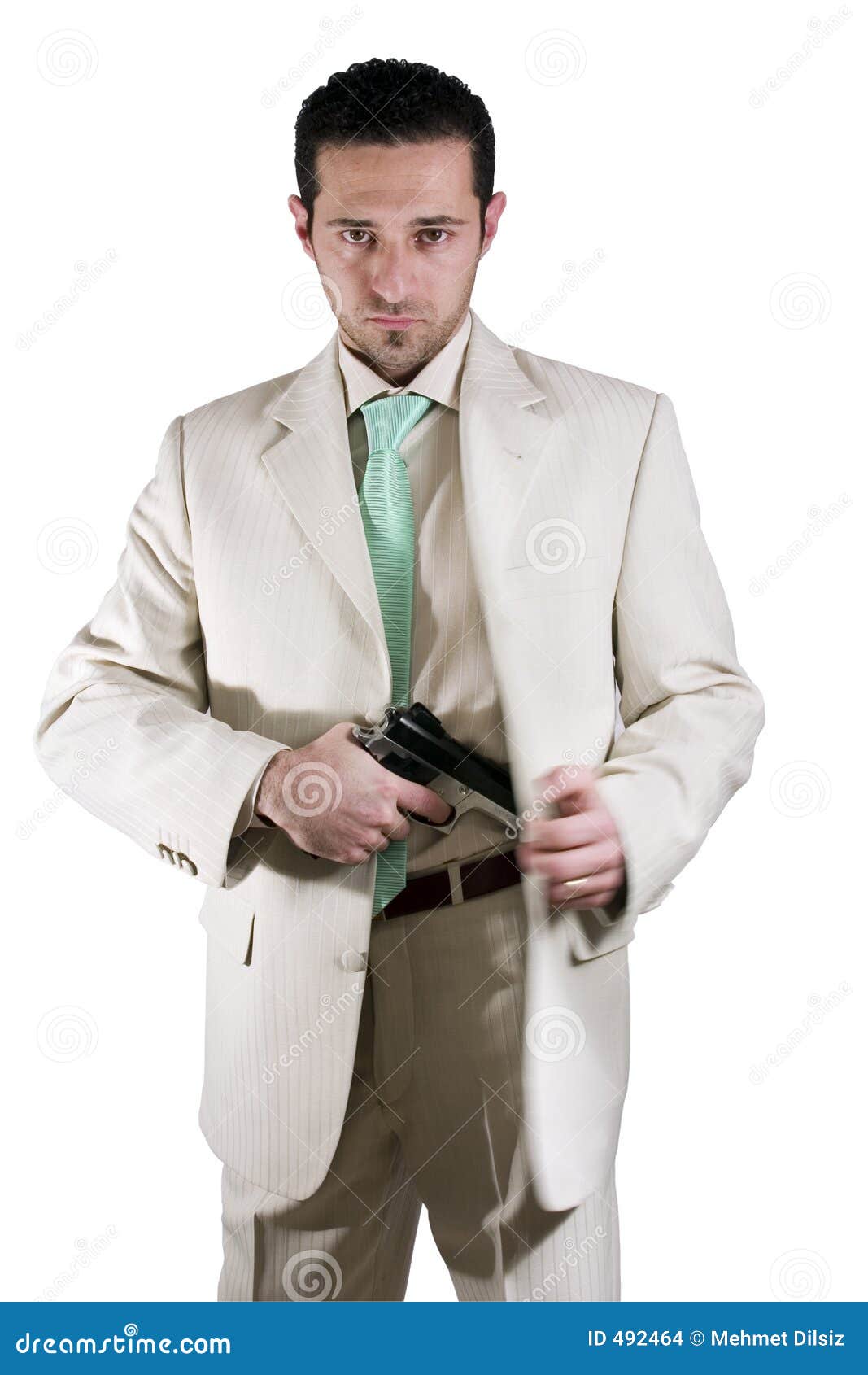 Man pulling out his gun stock photo. Image of bond, communication - 492464