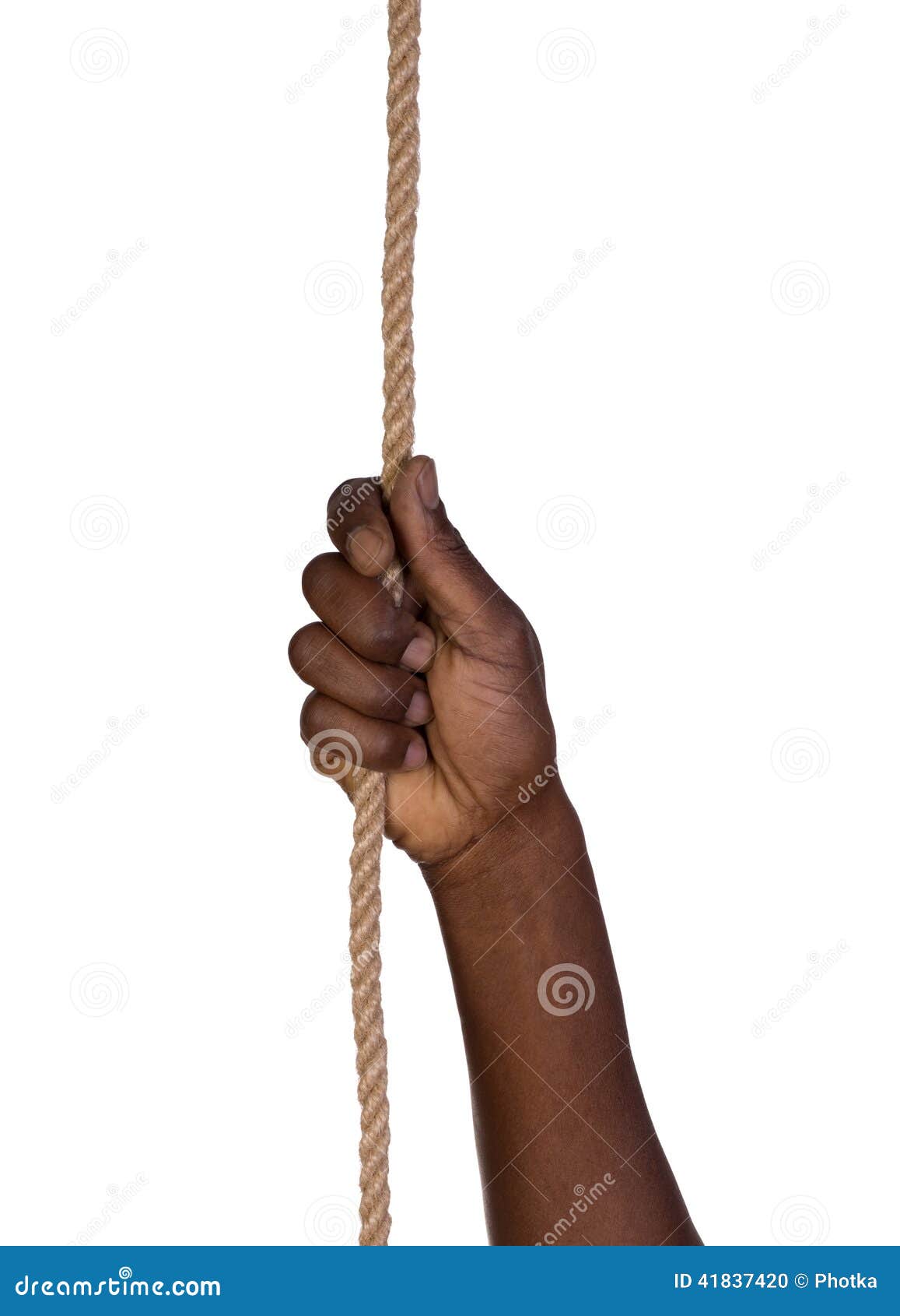 Man Pulling a Rope Isolated on White Stock Photo - Image of business ...