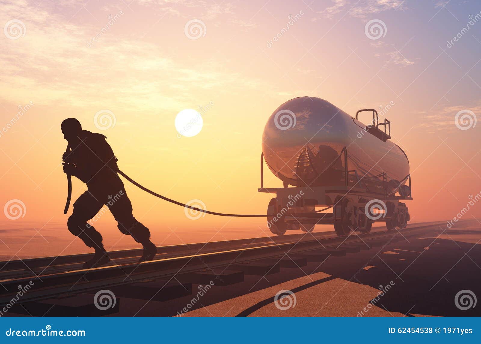 Man pulls stock illustration. Illustration of engine - 62454538