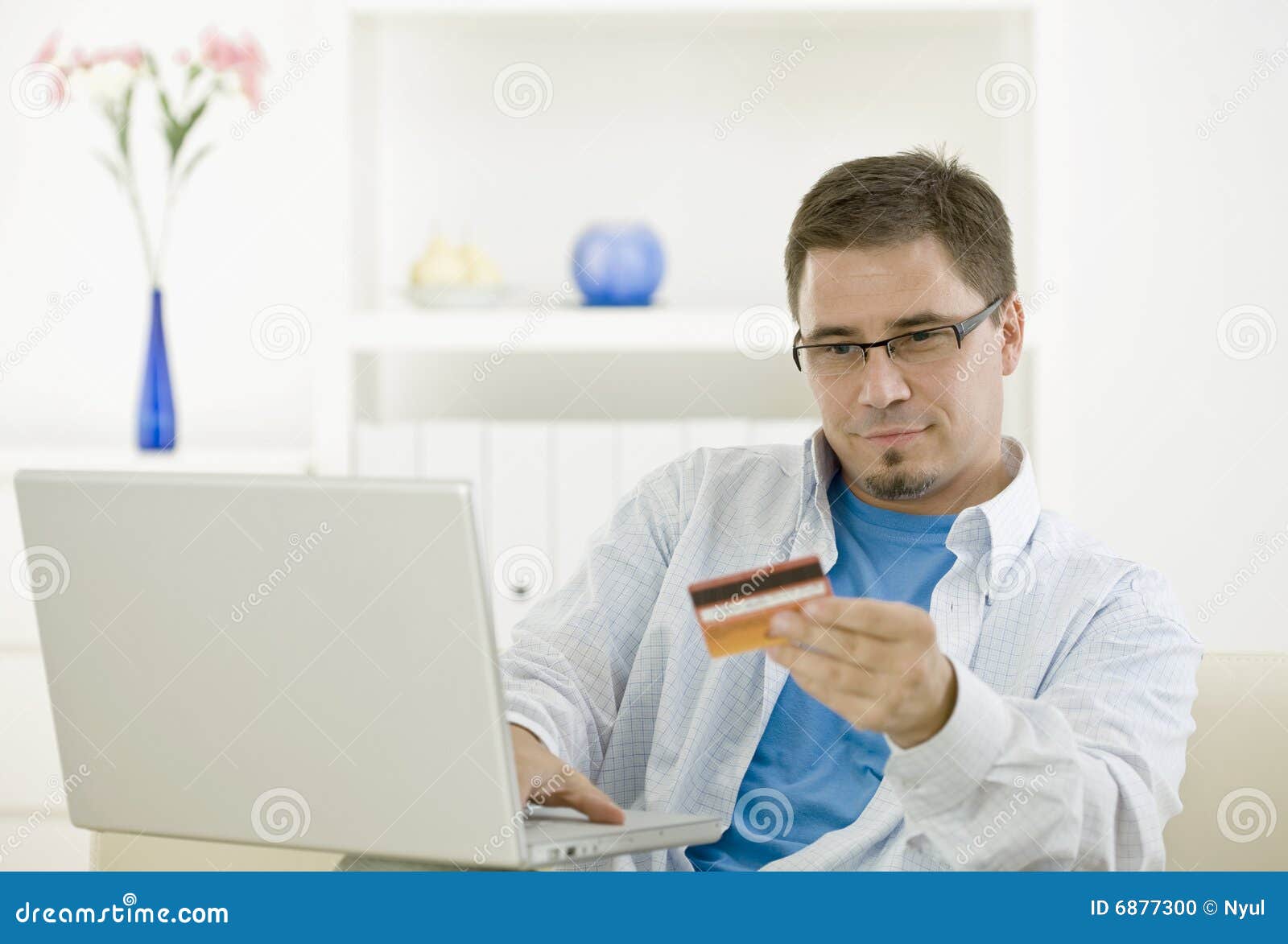 Man Purchasing by Credit Card Stock Photo - Image of finance, comfort ...