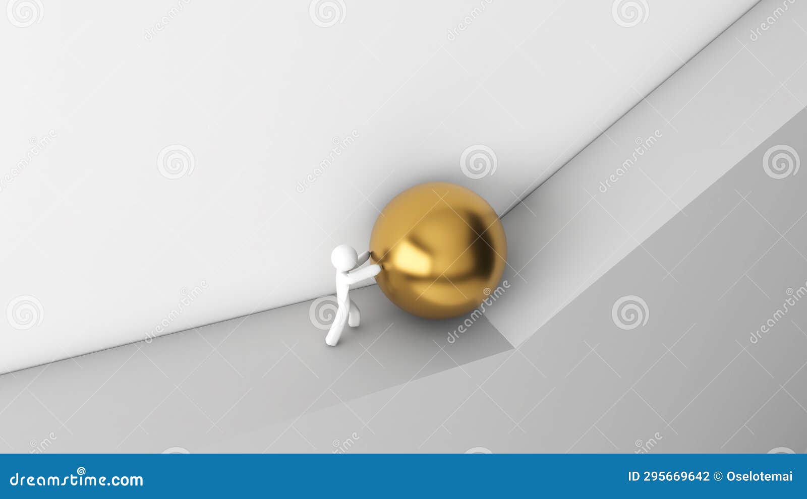 Man Pushing a Ball High and Working Hard To Get it in the Net Stock ...