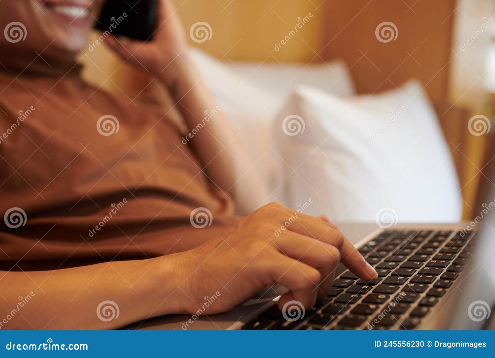 Man Pushing Button on Laptop Stock Photo - Image of shop, businessman ...
