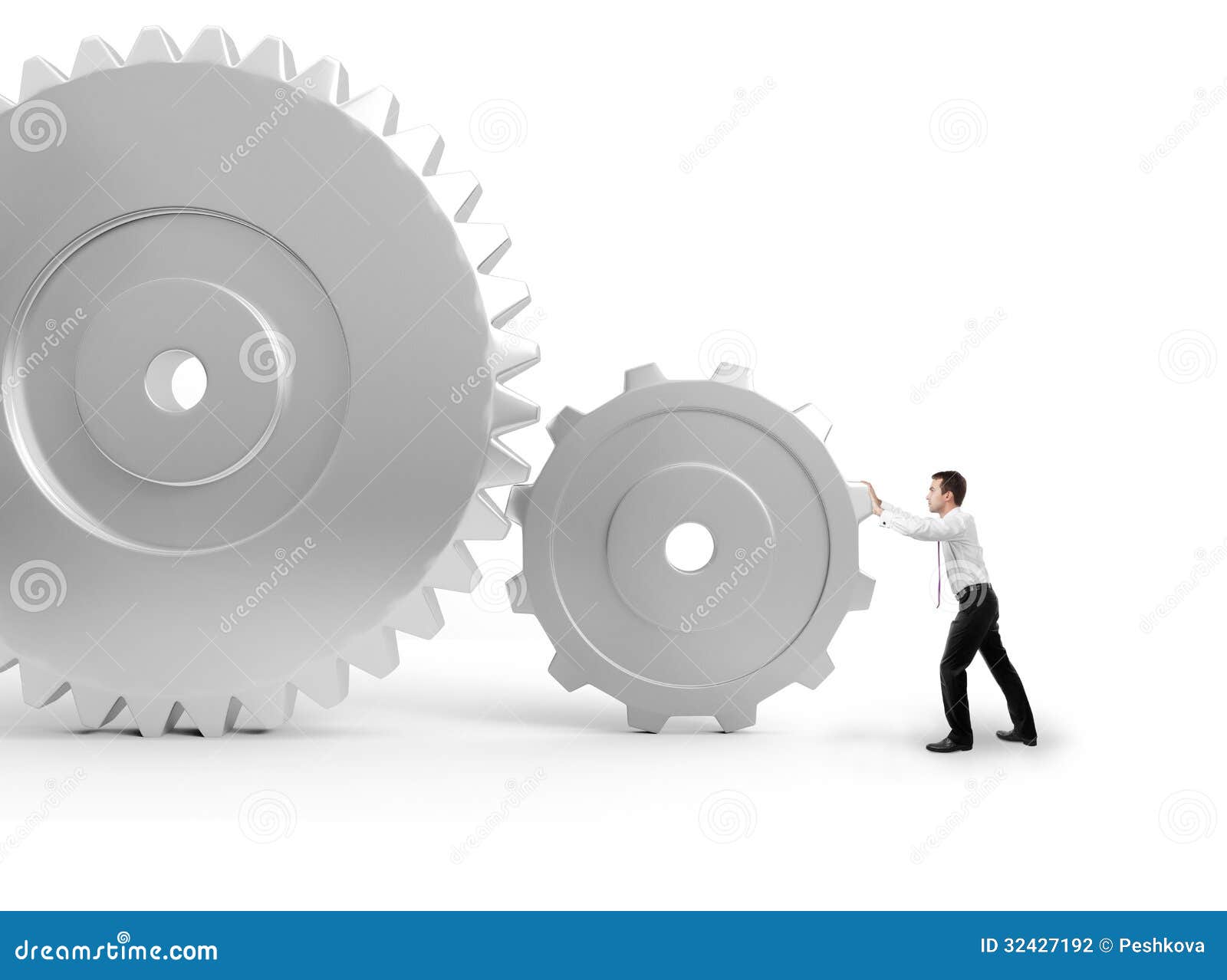 Man Pushing Gears Mechanism Photos - Free & Royalty-Free Stock Photos ...