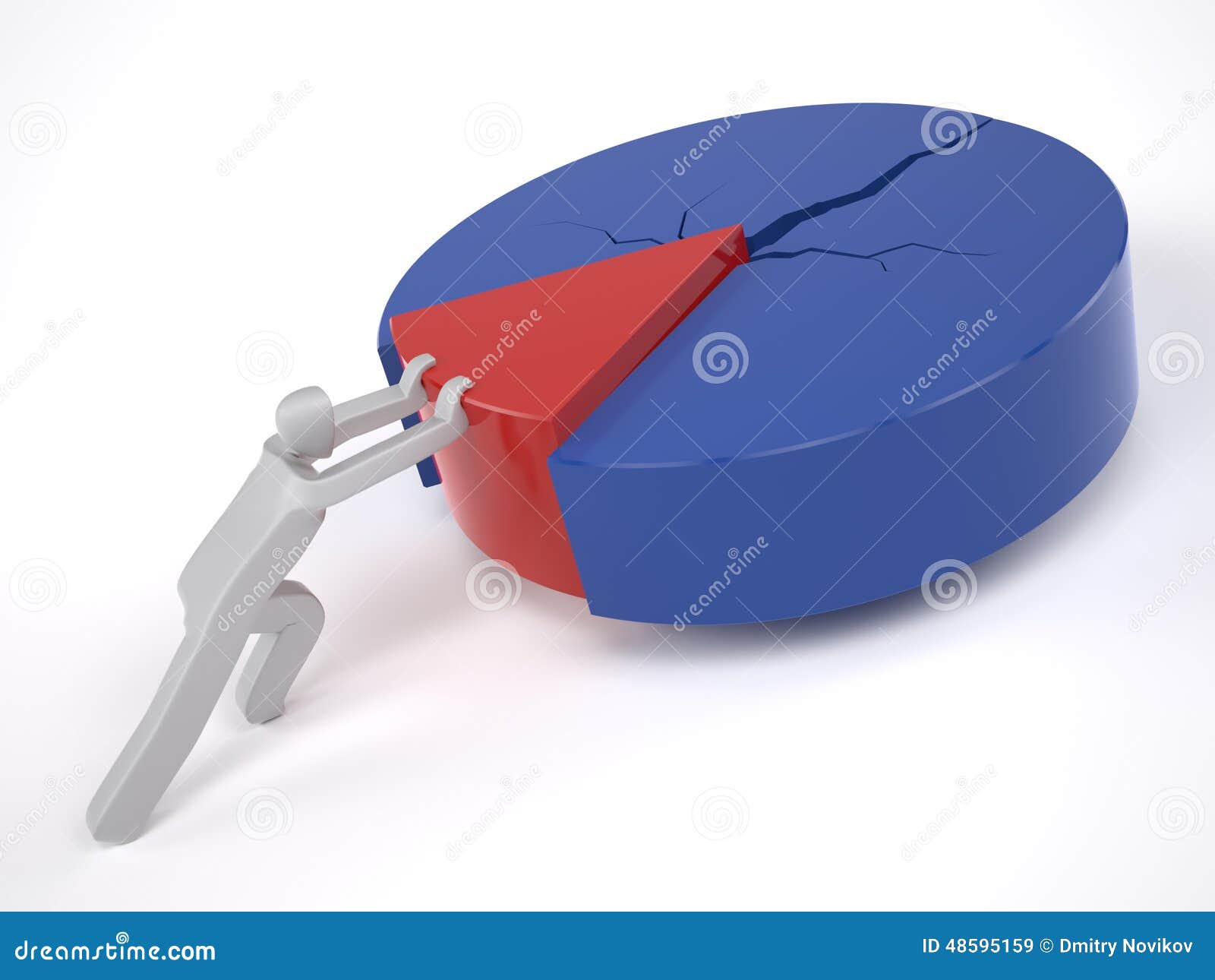 Man Pushing His Piece Of Pie Chart Stock Image | CartoonDealer.com ... Man Pushing His Piece Of Pie Chart Stock Image | CartoonDealer.com ...