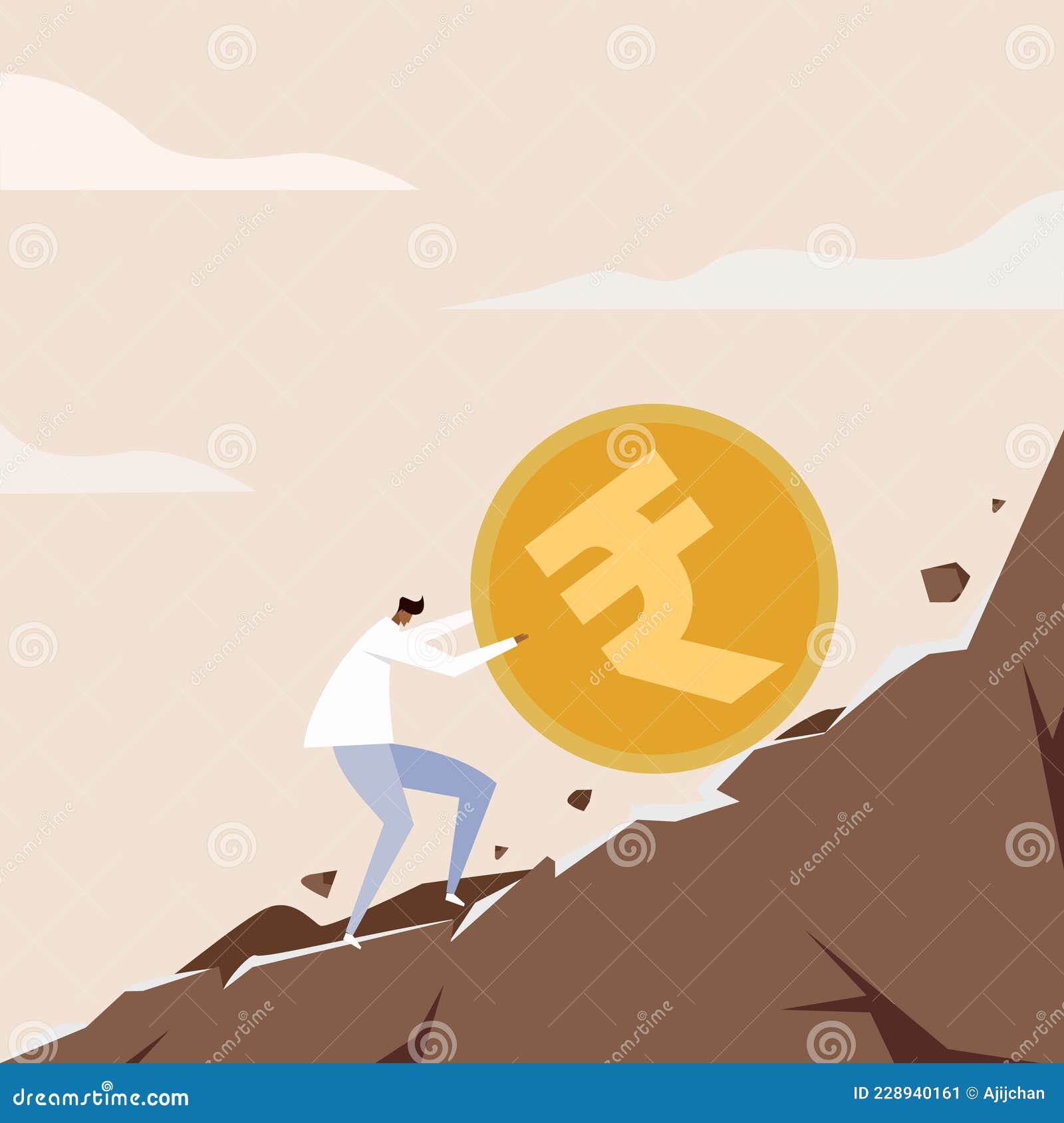 Man Trying Hard Stock Illustrations – 316 Man Trying Hard Stock ...