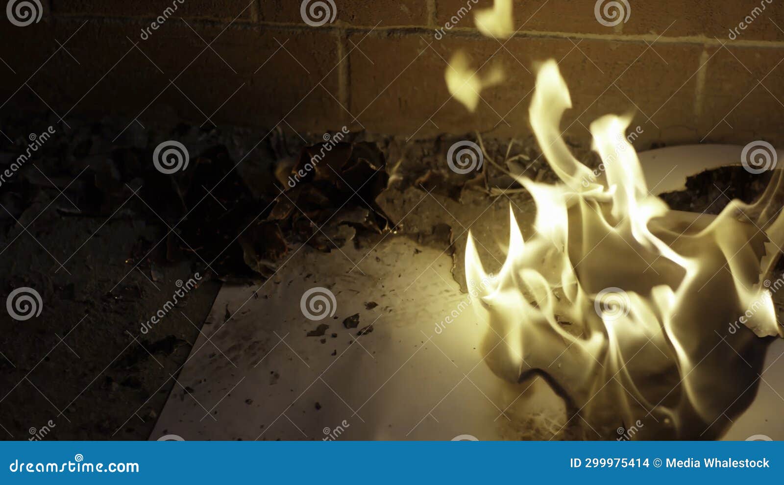 Man Puts Out Fire Using Foot. Man Extinguishing a Campfire Stock Photo ...