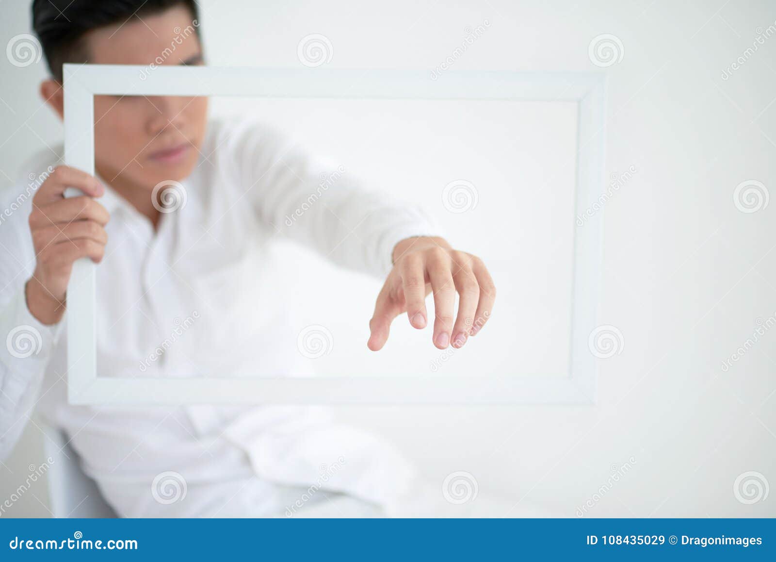 Through the frame stock image. Image of asian, posing - 108435029