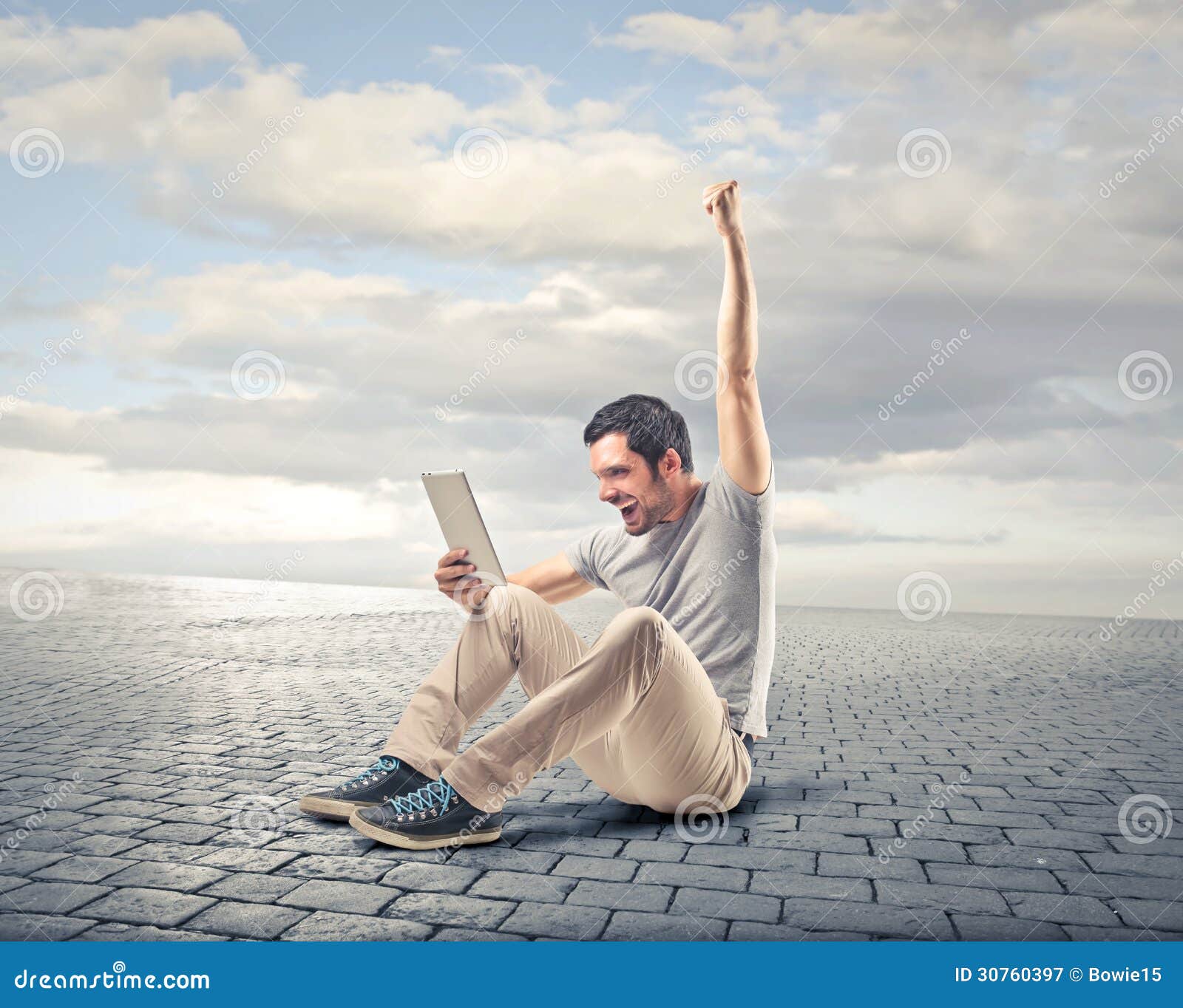 Man putting his hand up stock image. Image of touchscreen - 30760397