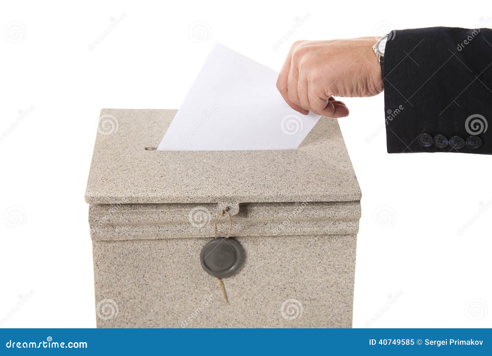 Man Putting Letter in Mailbox Stock Image - Image of delivery, europe ...