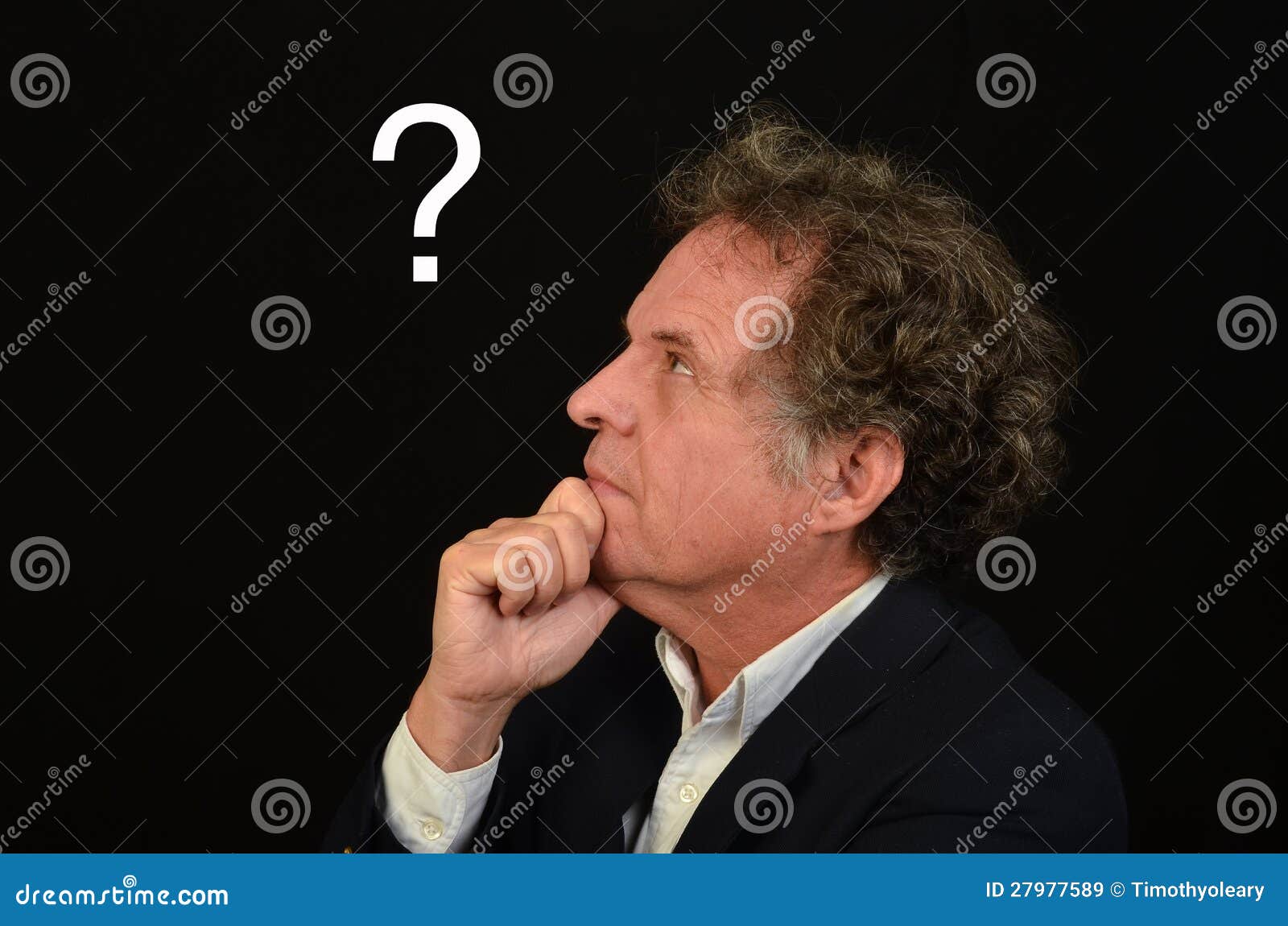Man with Question stock image. Image of pondering, wondering - 27977589