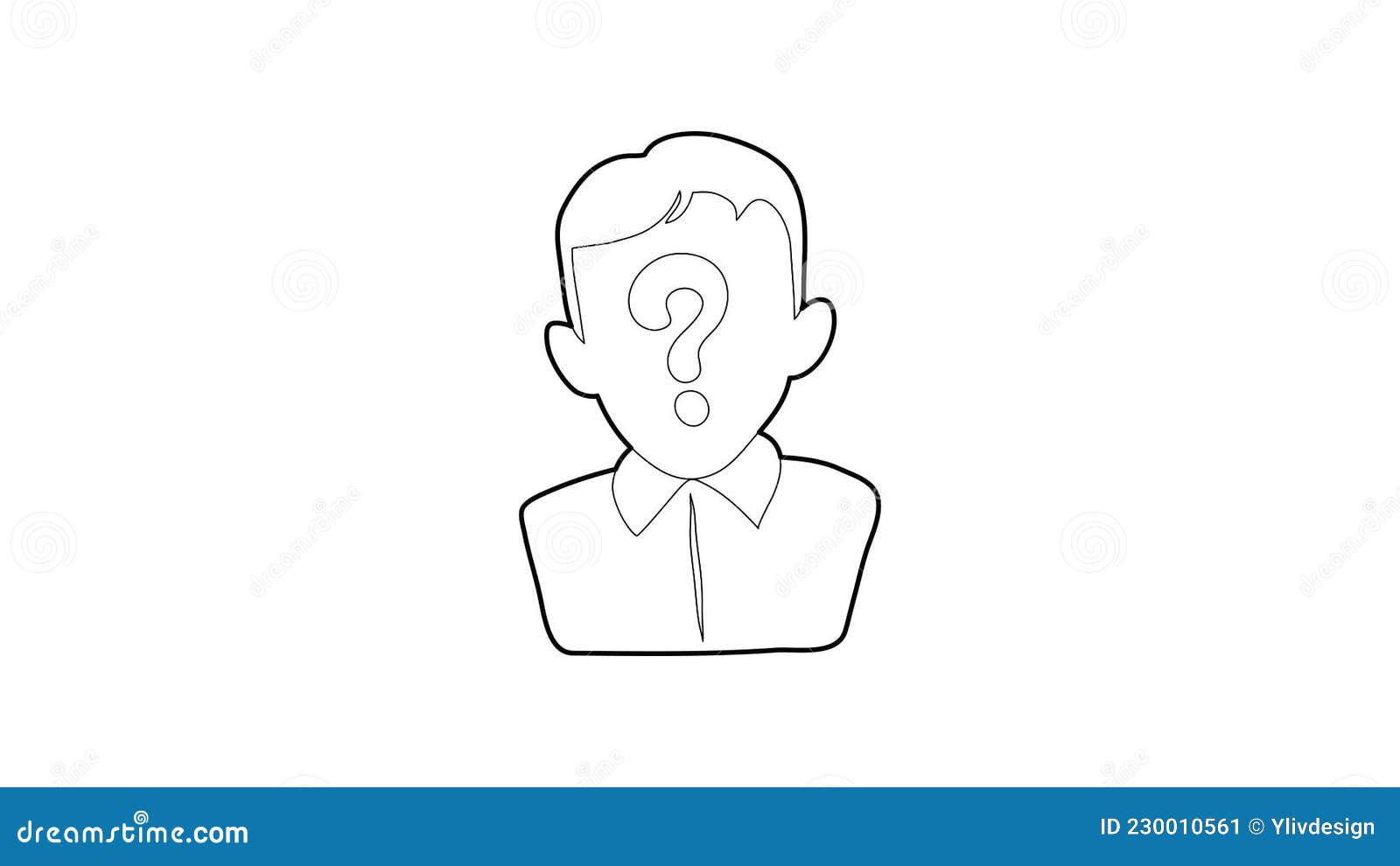 Man Question Icon Animation Stock Video - Video of logo, chatting ...