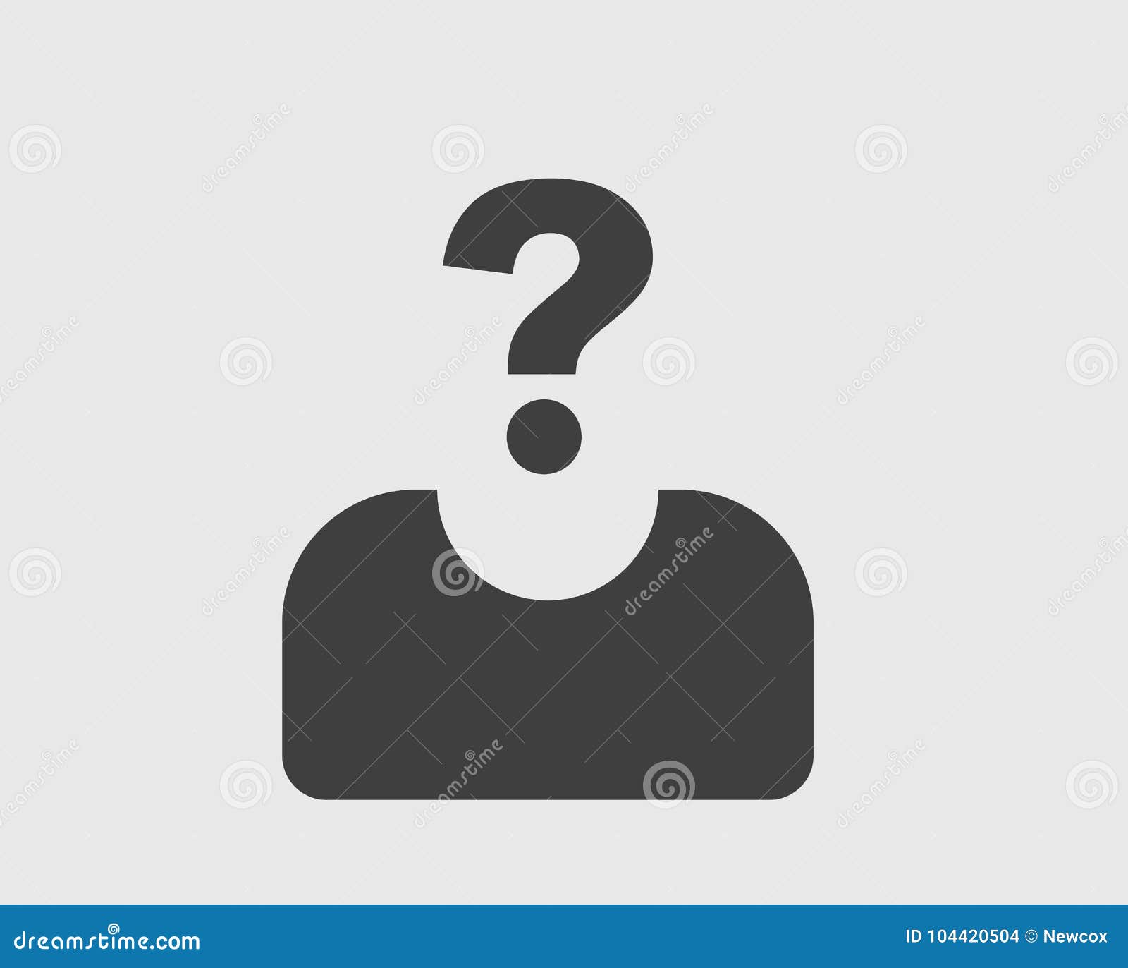 Man with Question Mark Headed Icon Stock Vector - Illustration of icon ...