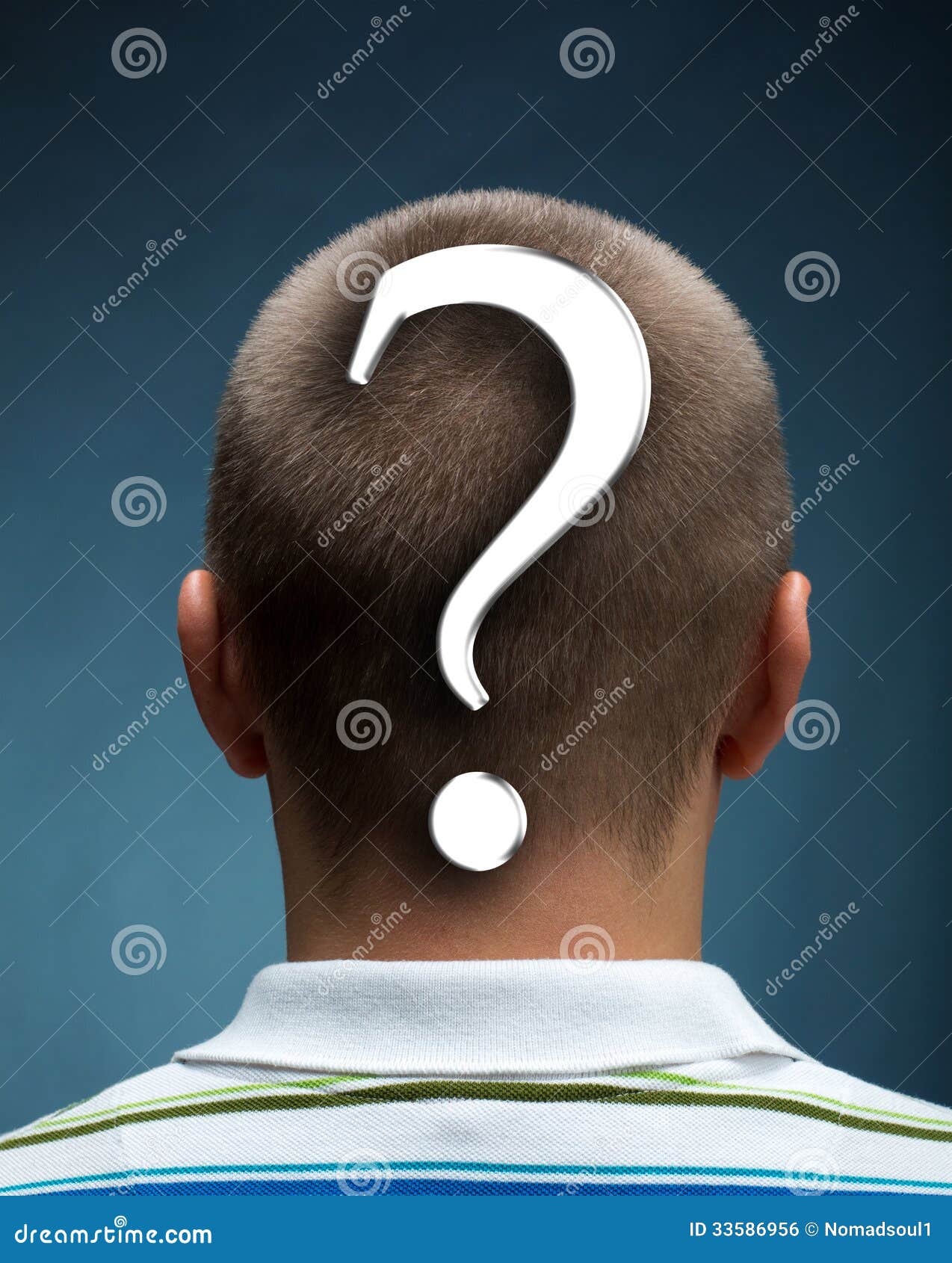 Man With Question Mark Stock Photo | CartoonDealer.com #33586956