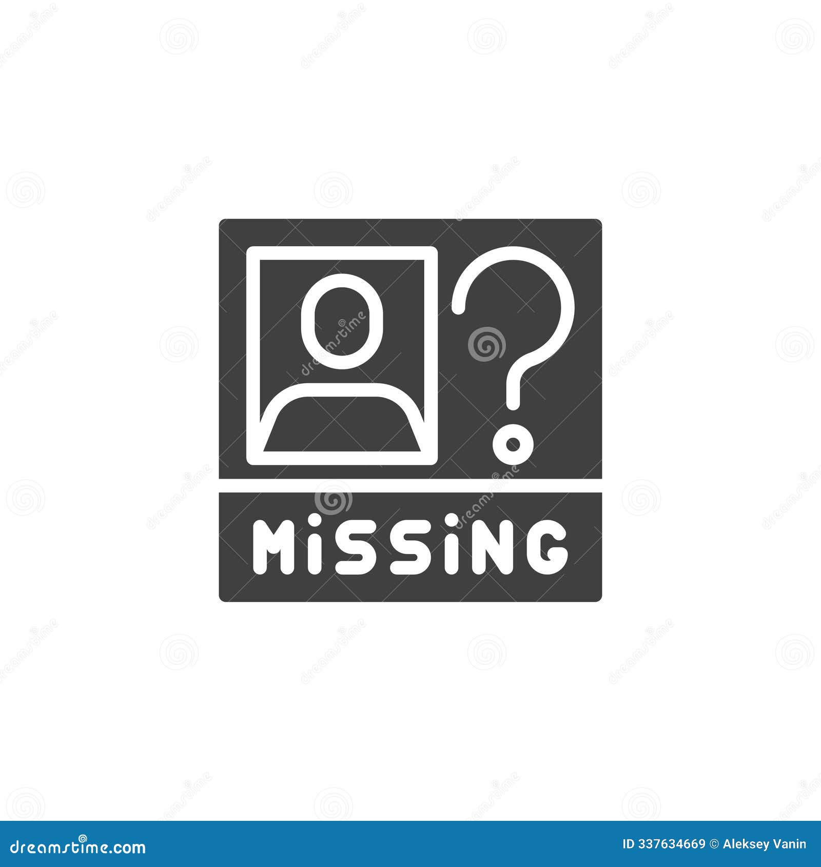 Man with a Question Mark Vector Icon Stock Illustration - Illustration ...
