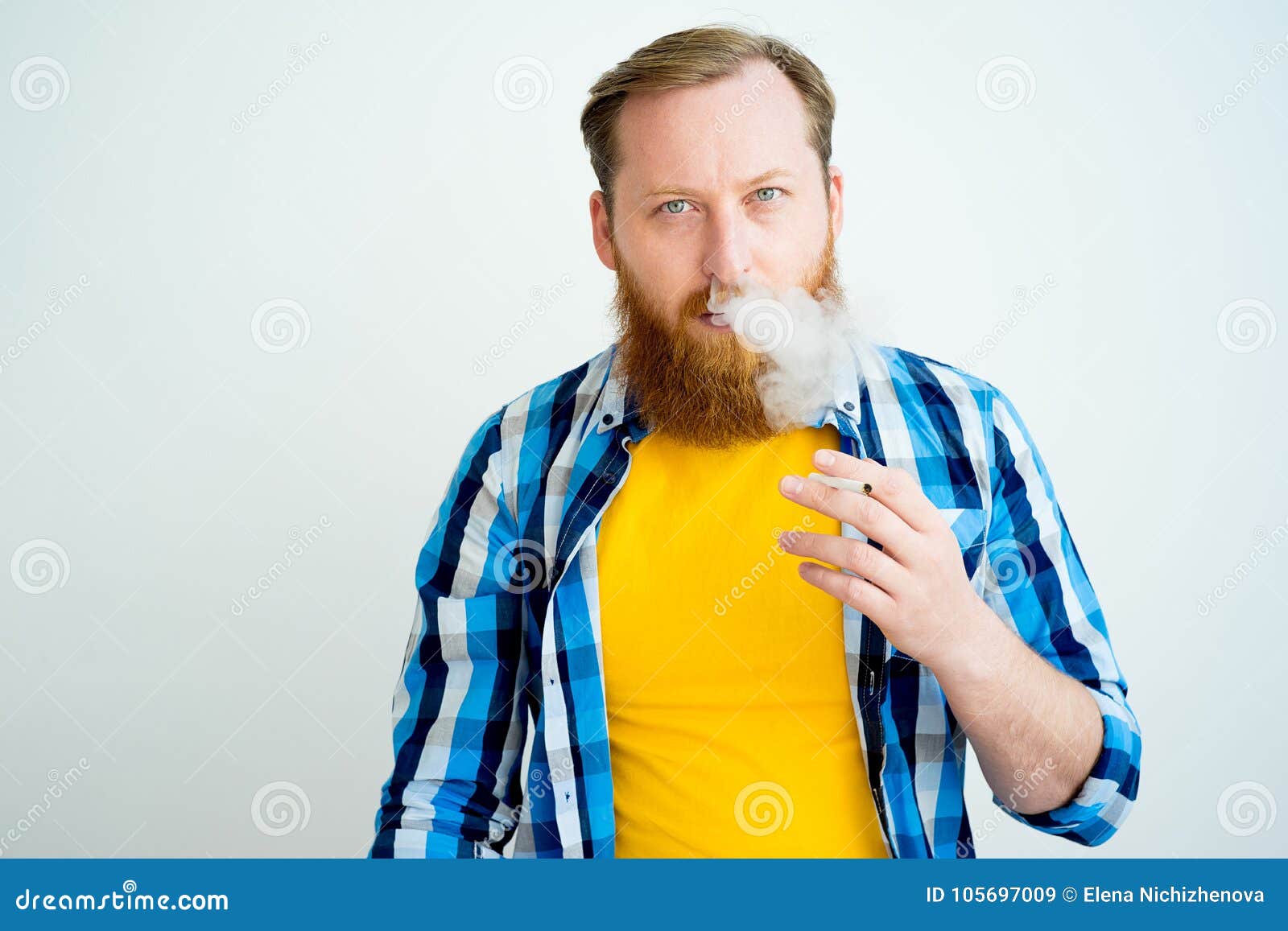Man quitting smoking stock image. Image of nicotine - 105697009