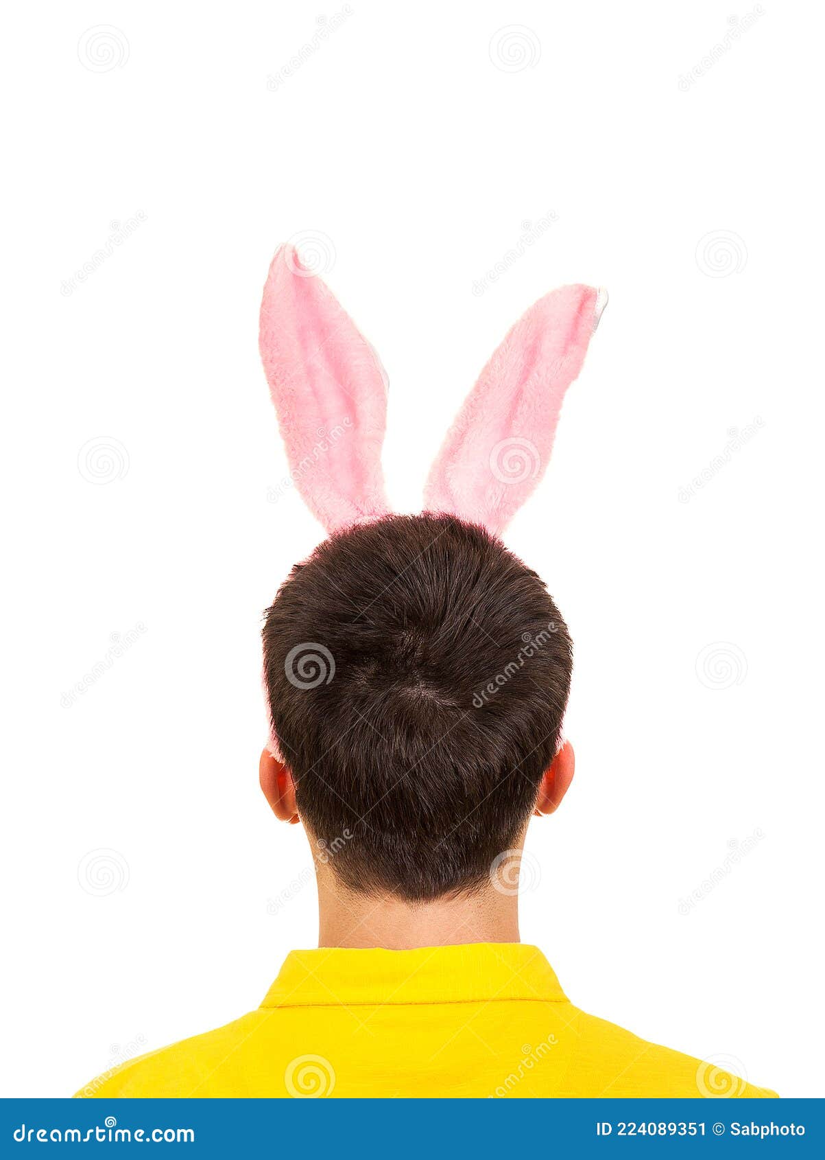 Man with a Rabbit Ears stock image. Image of immature - 224089351