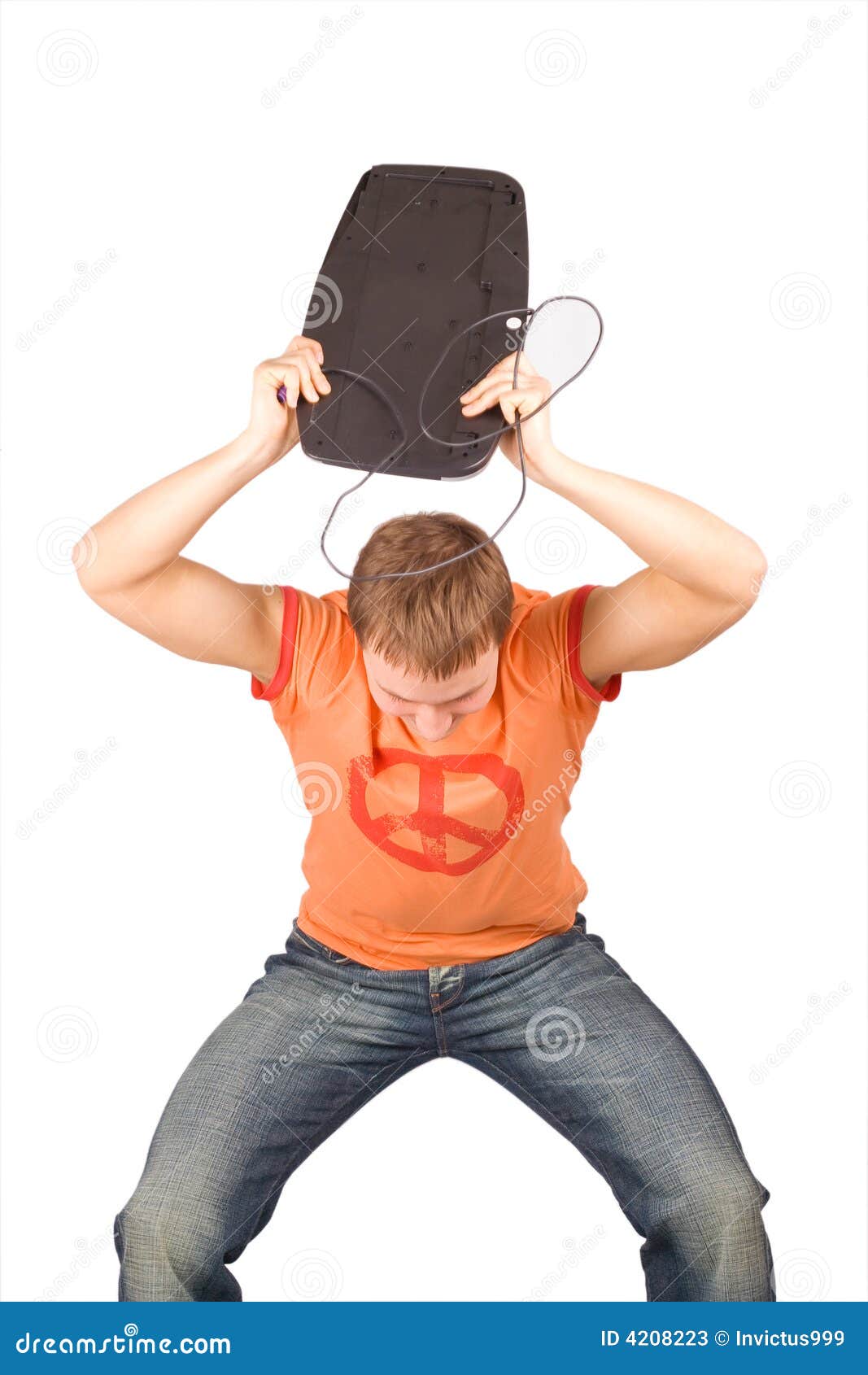Man in rage stock image. Image of isolated, attitude, anger - 4208223