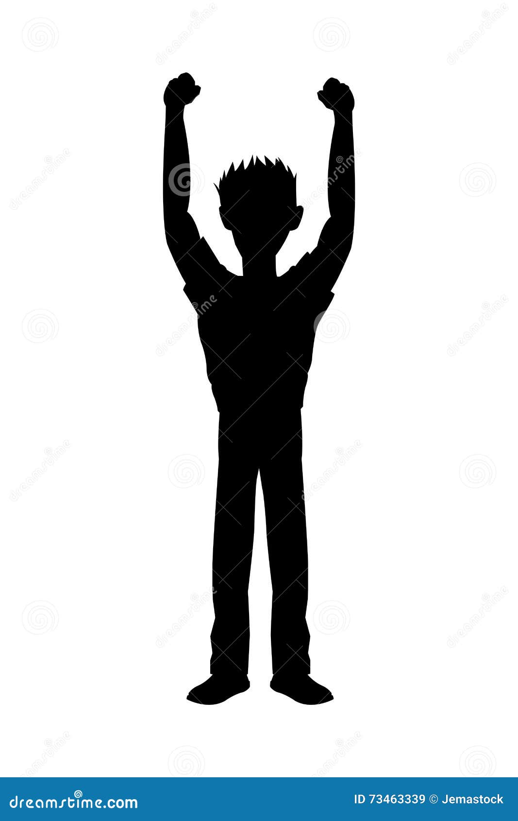 Man with raised arms icon stock illustration. Illustration of ...