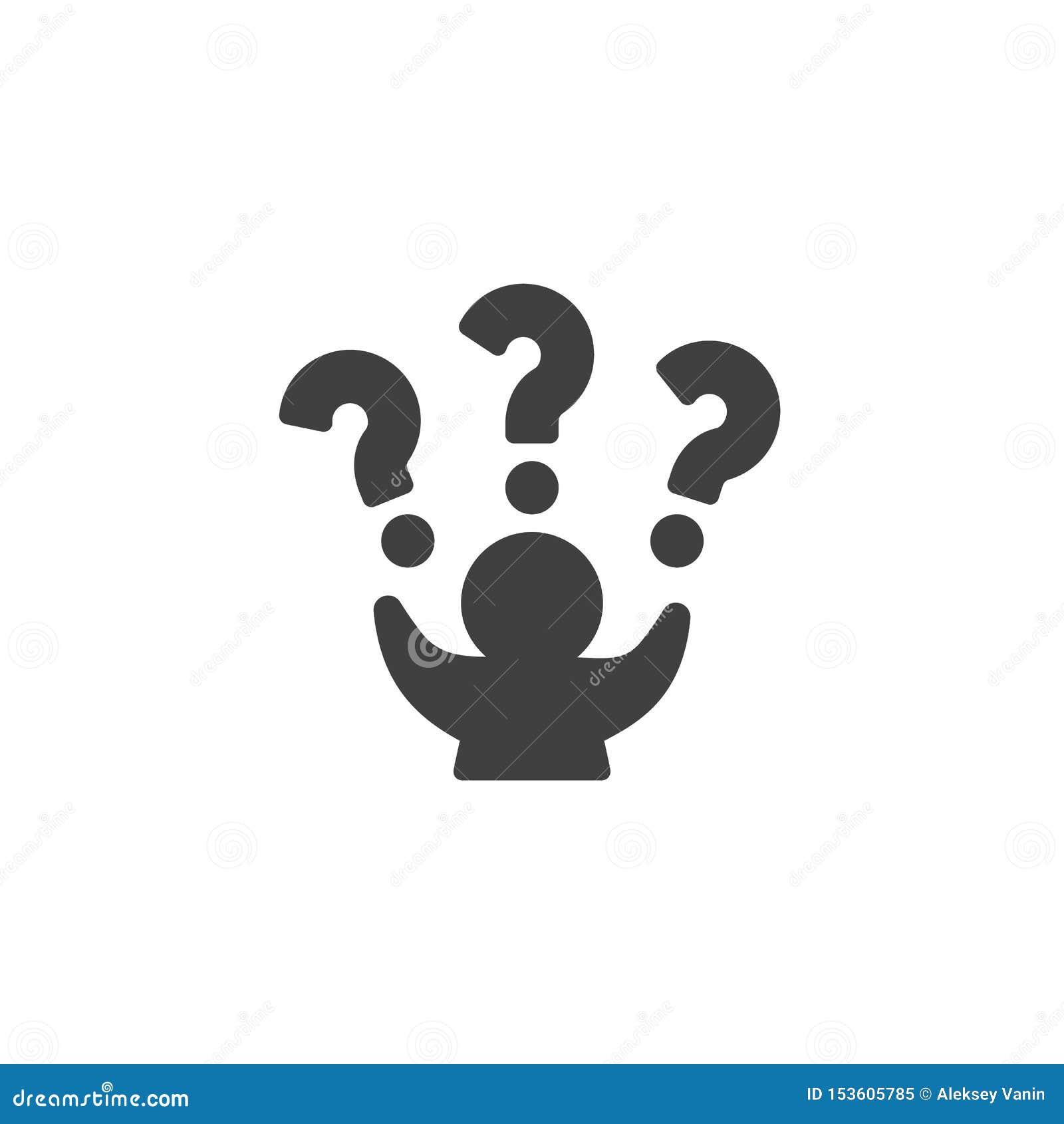 Hands Put A Question Mark On The Human Head. Concept Of Questioning ...