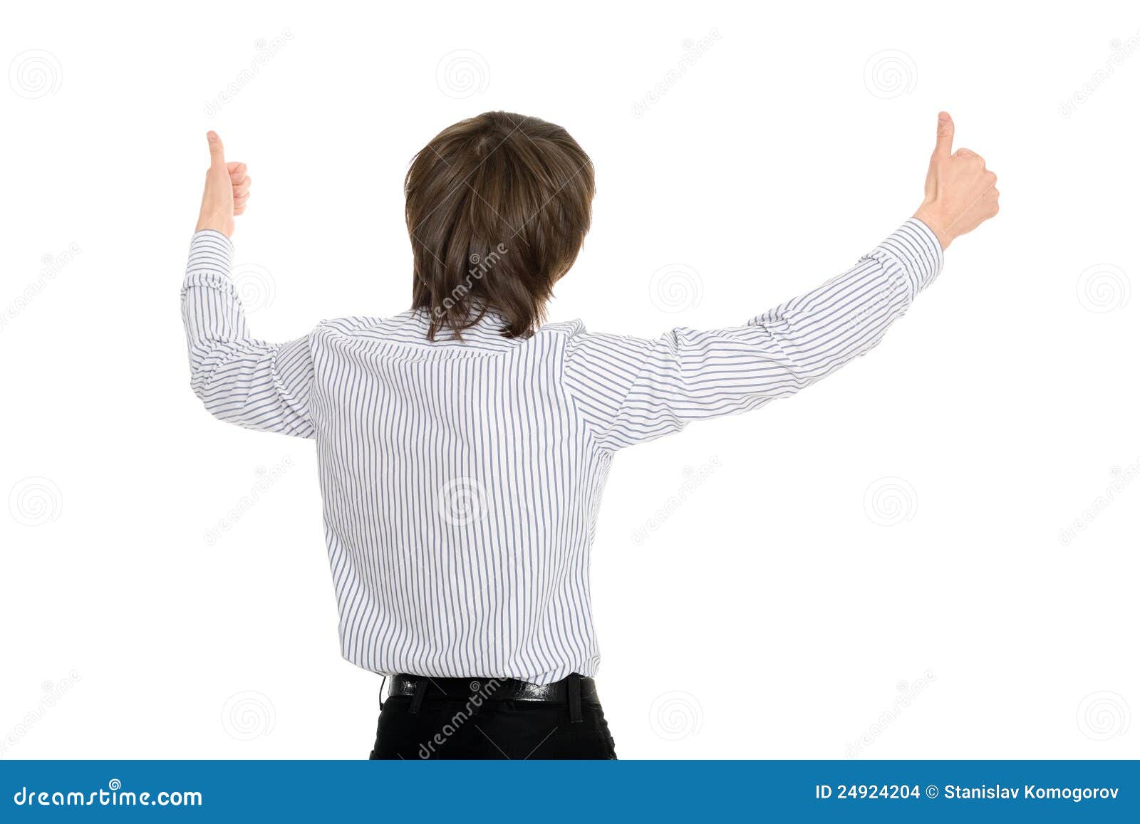 Man Raised Their Hands in Admiration Stock Photo - Image of joyful ...