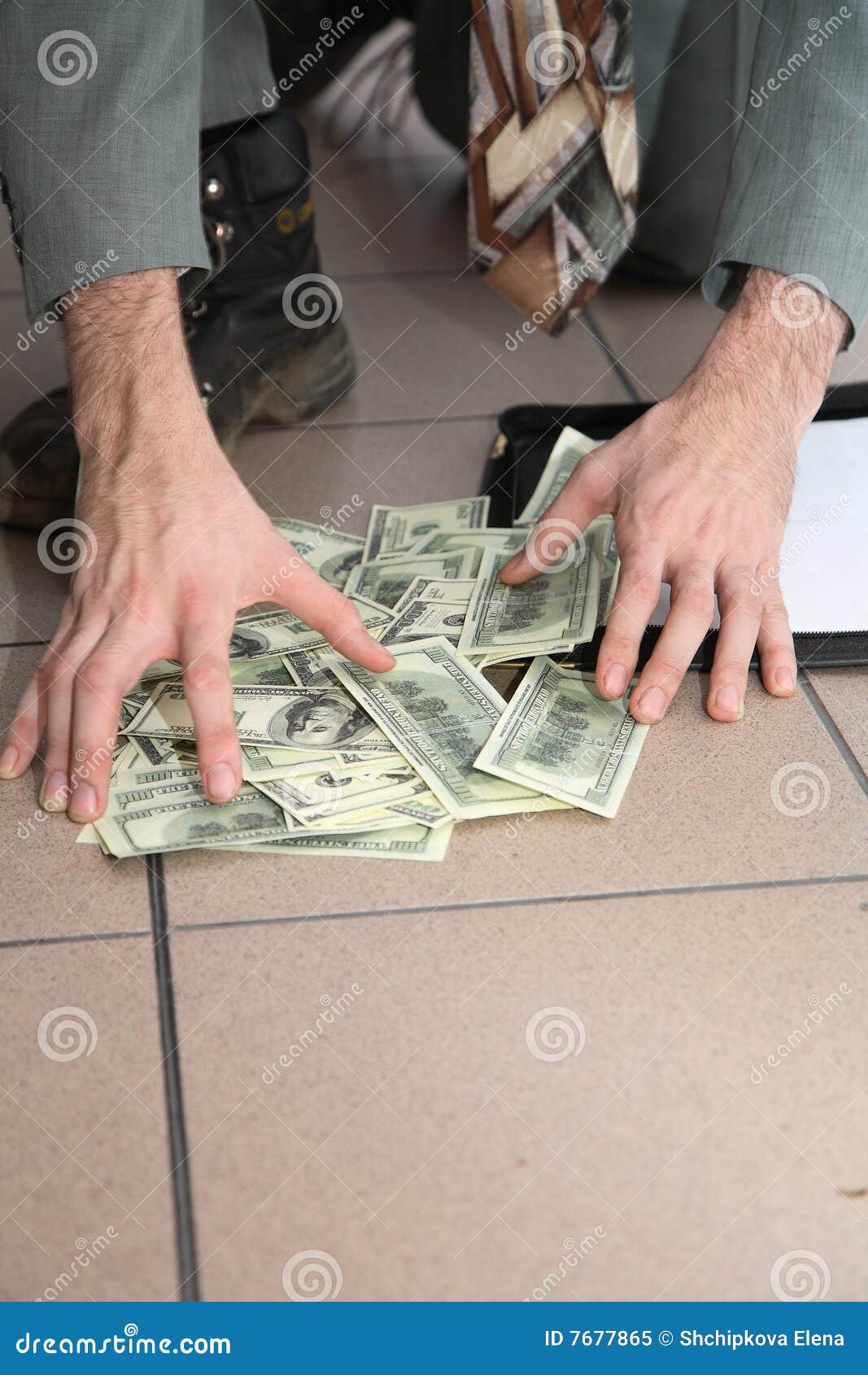 Man raises scattered money stock image. Image of currency - 7677865