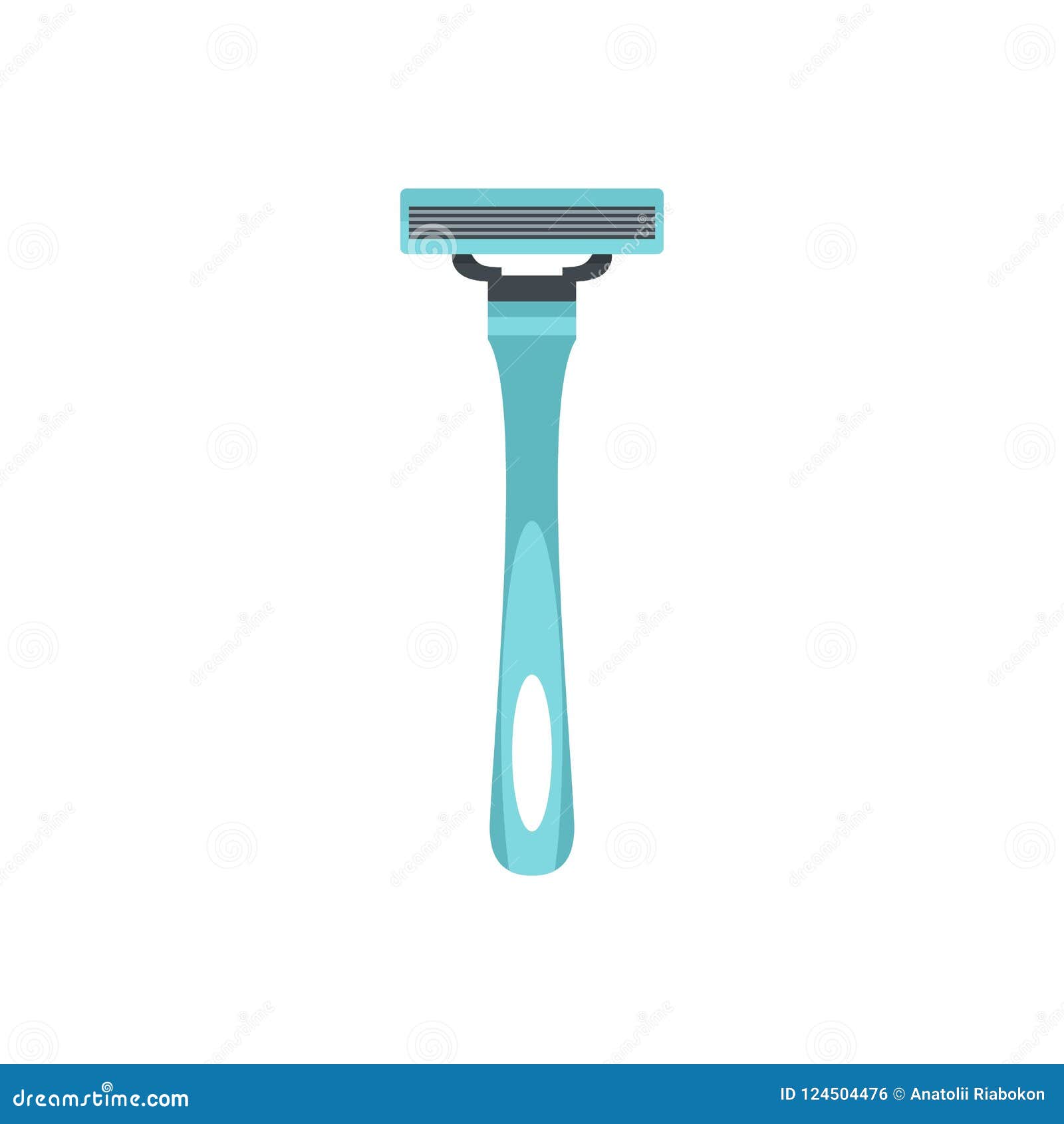 Man razor icon, flat style stock illustration. Illustration of male ...