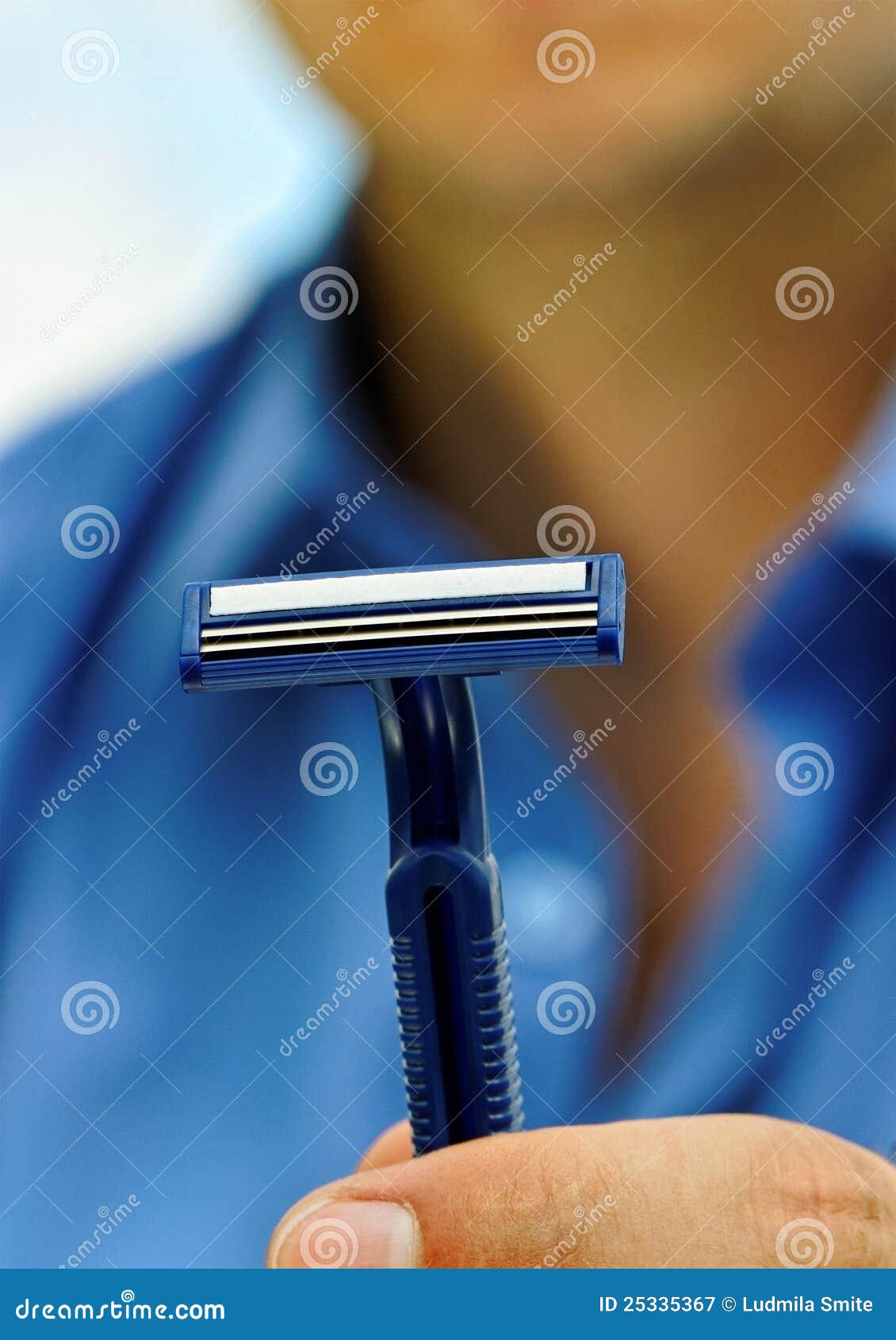 Man with razorblade. stock image. Image of emergency - 25335367
