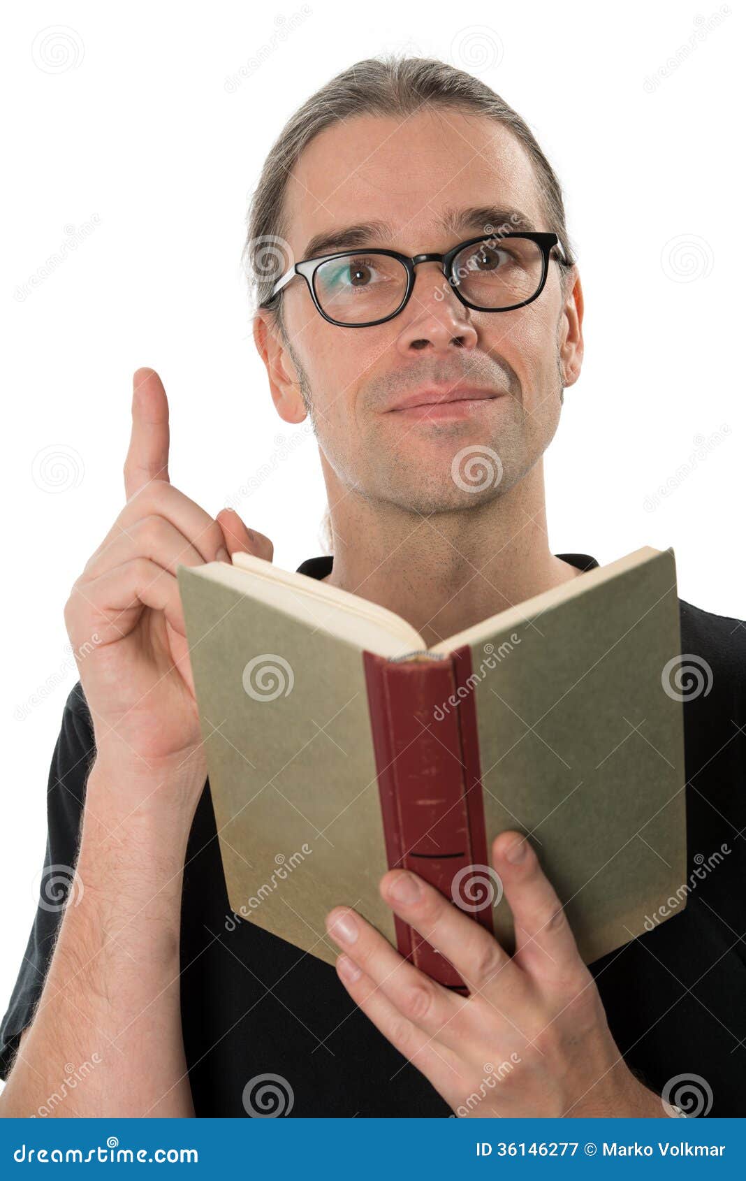 Man is reading stock image. Image of book, clever, learning - 36146277