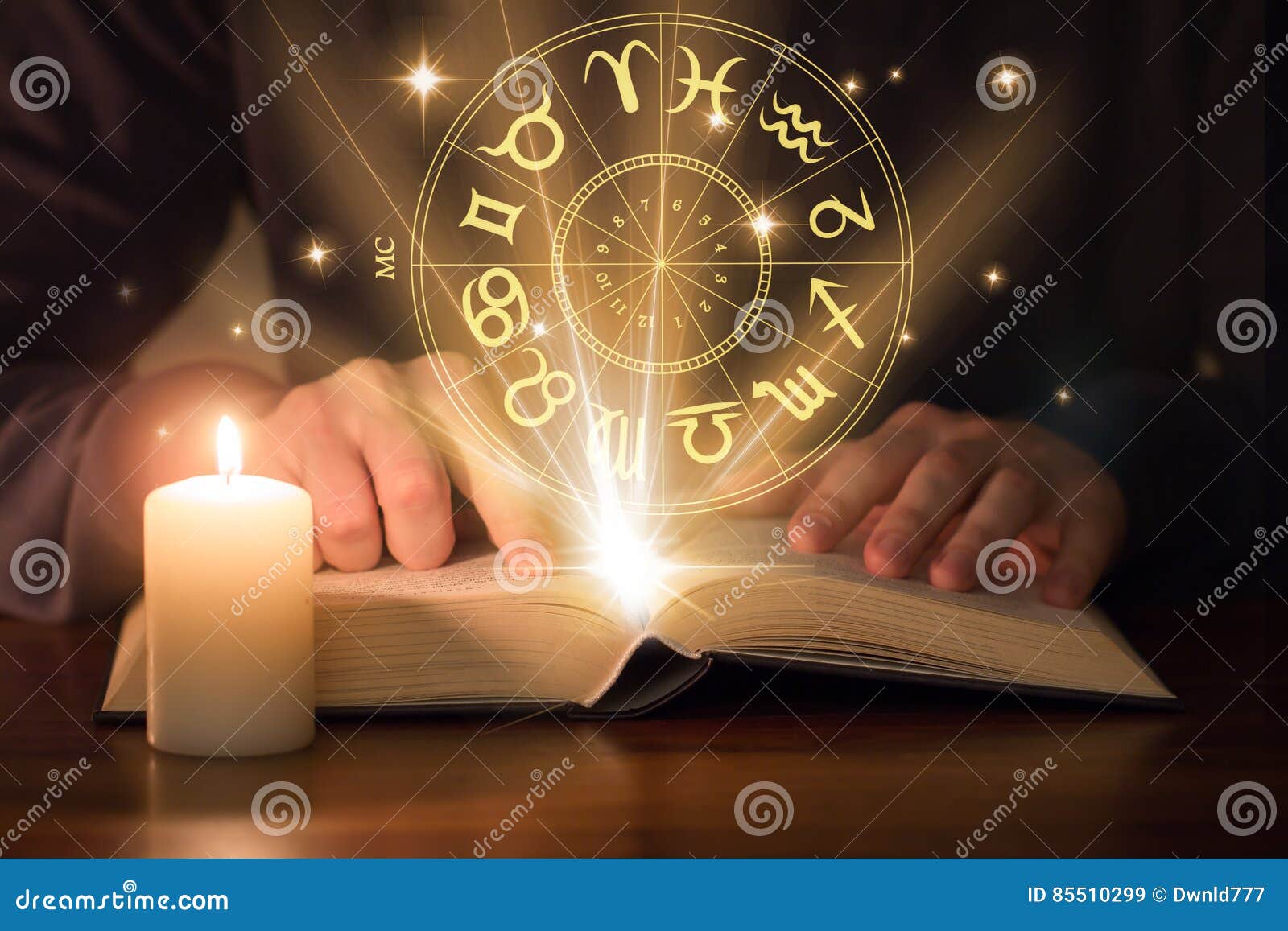 Man reading astrology book stock image. Image of book - 85510299