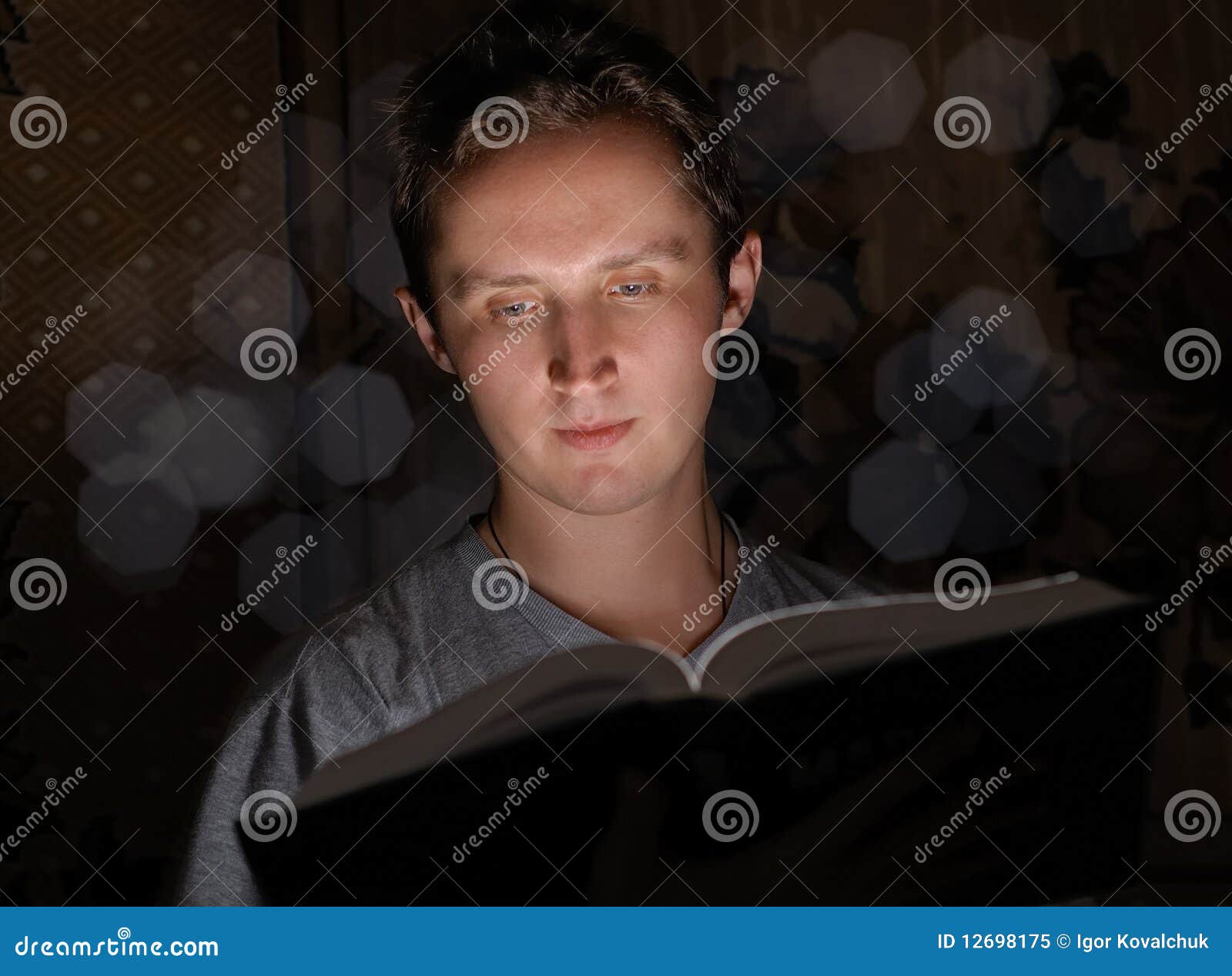 Man reading book stock image. Image of learning, studying - 12698175