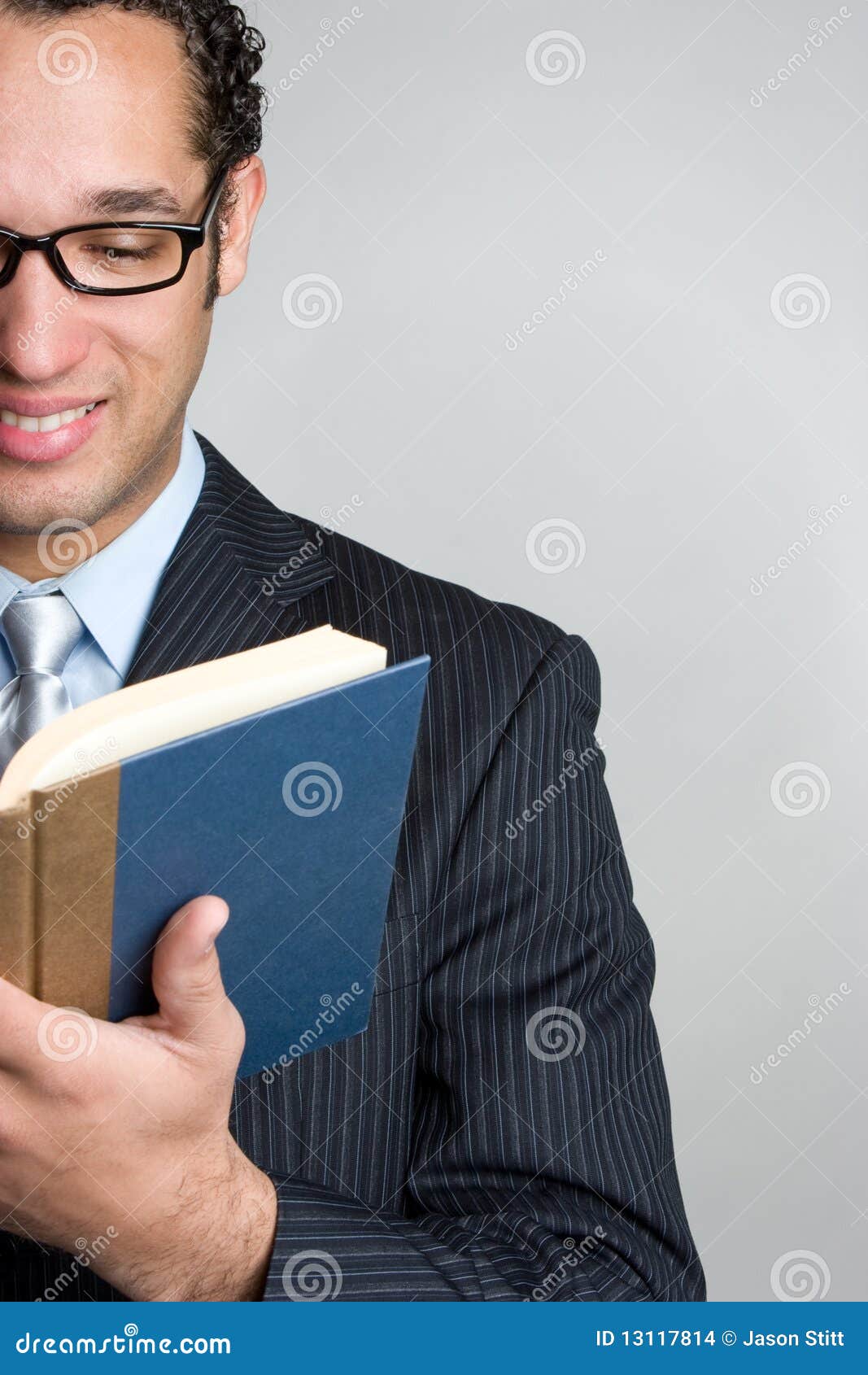 Man Reading Book stock photo. Image of eyeglasses, attractive - 13117814