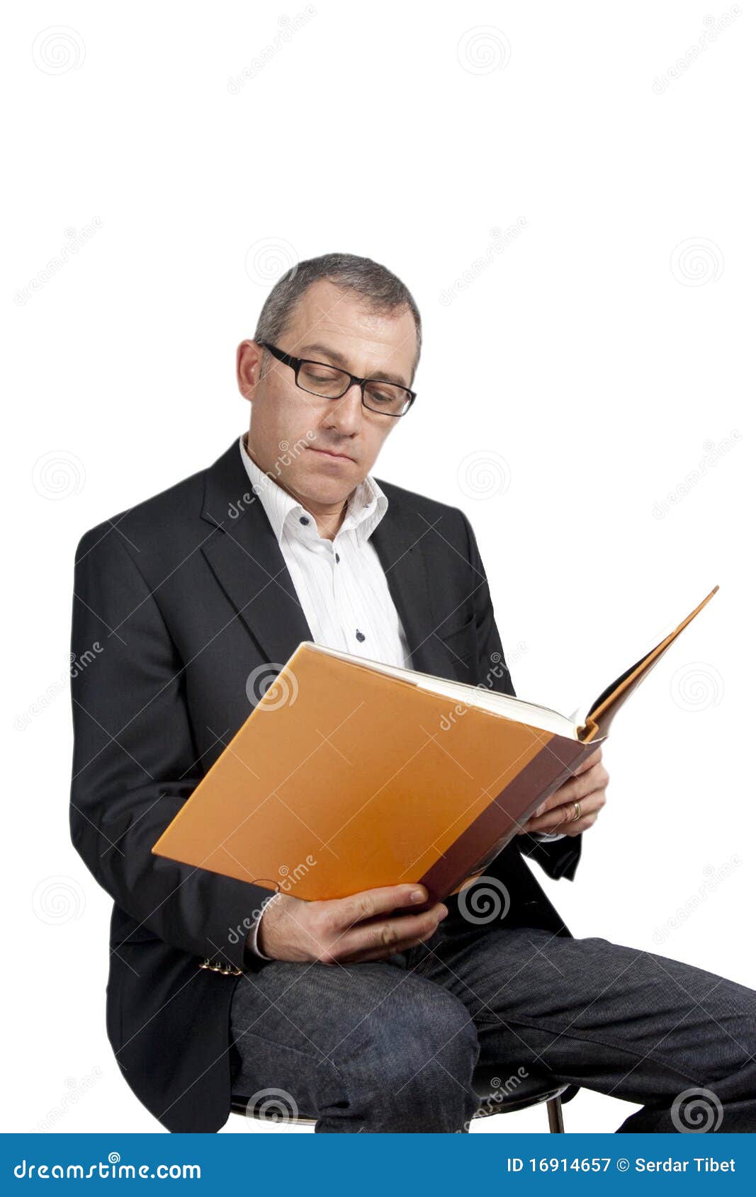 Man reading book stock image. Image of book, business - 16914657
