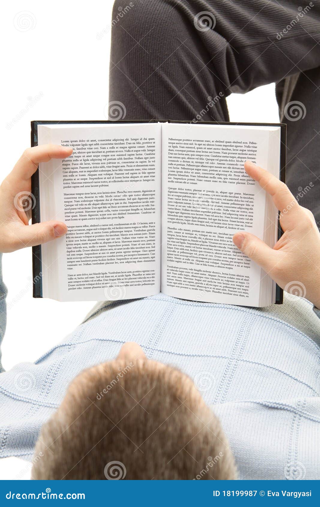 Man reading a book stock image. Image of student, library - 18199987
