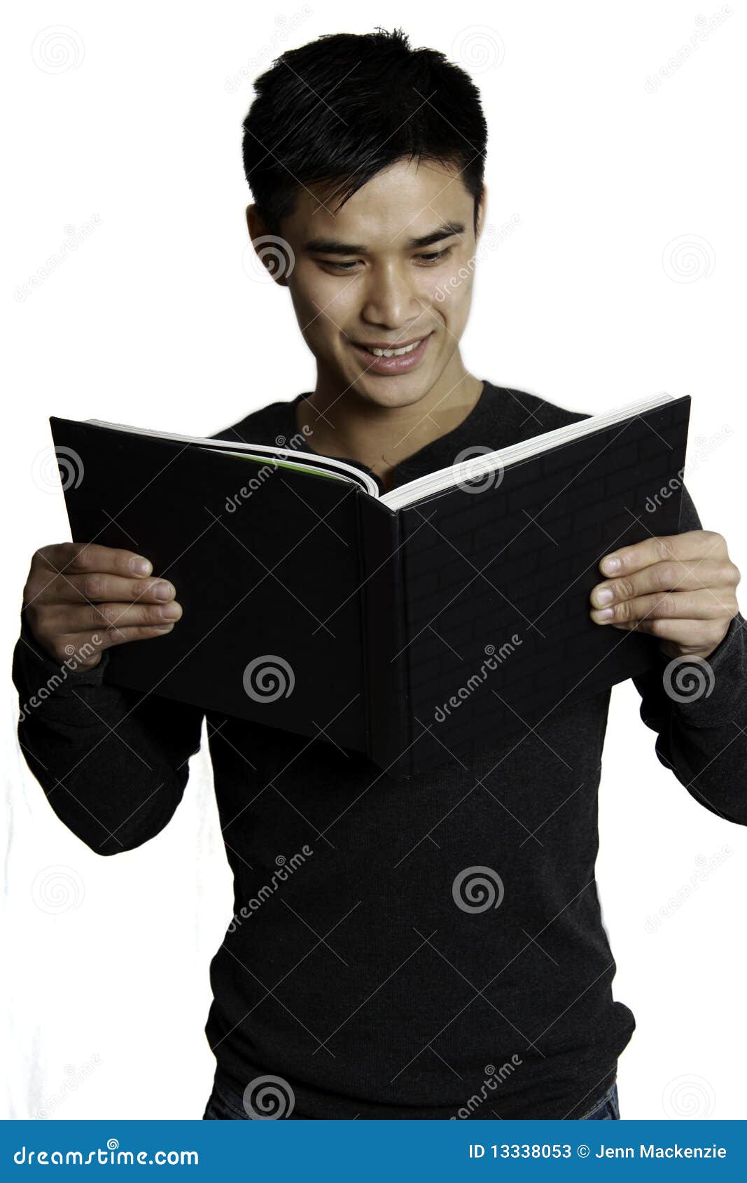 Man Reading Book Standing Up Stock Image - Image of novel, handsome ...