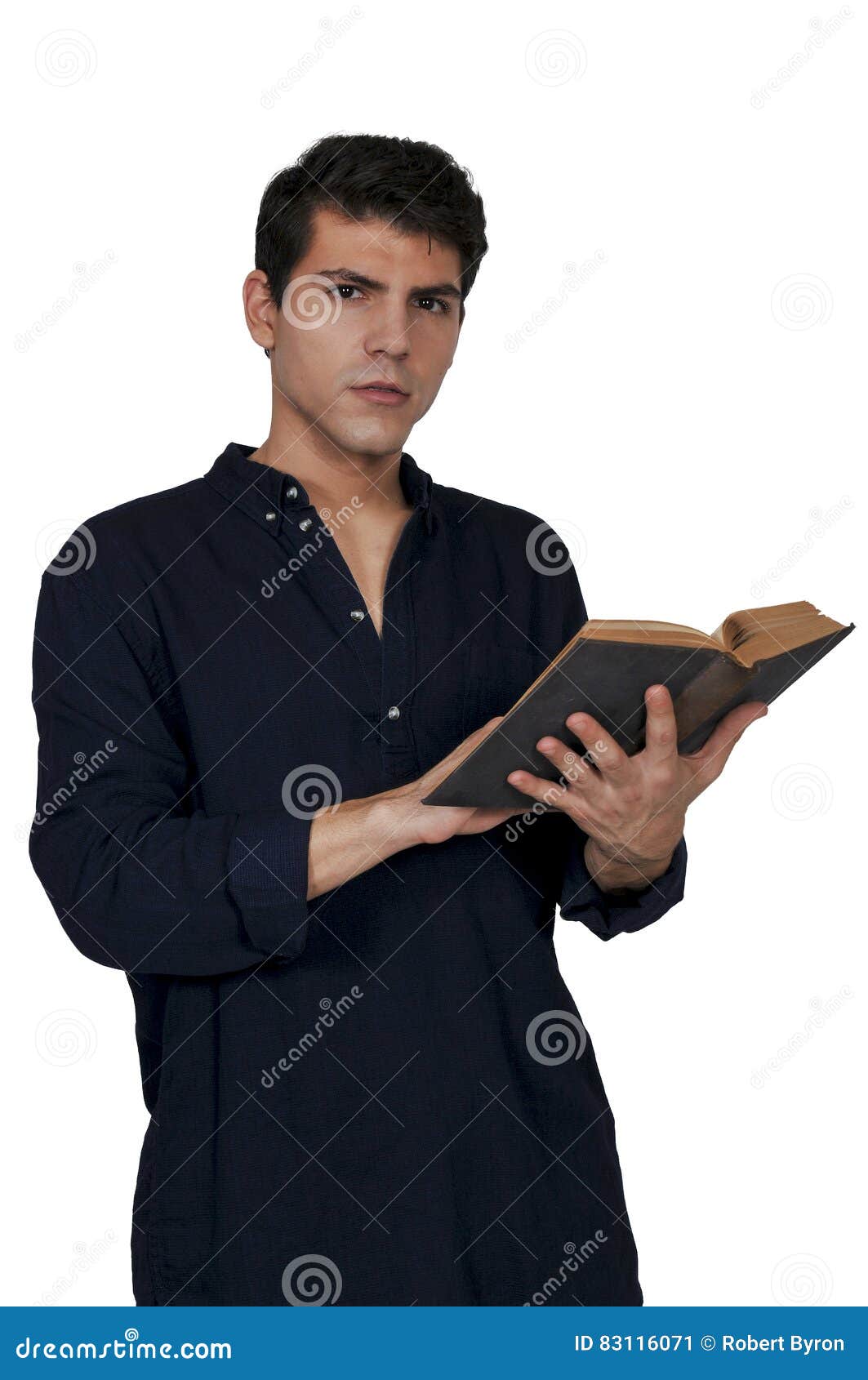 Man Reading a Book stock image. Image of people, college - 83116071