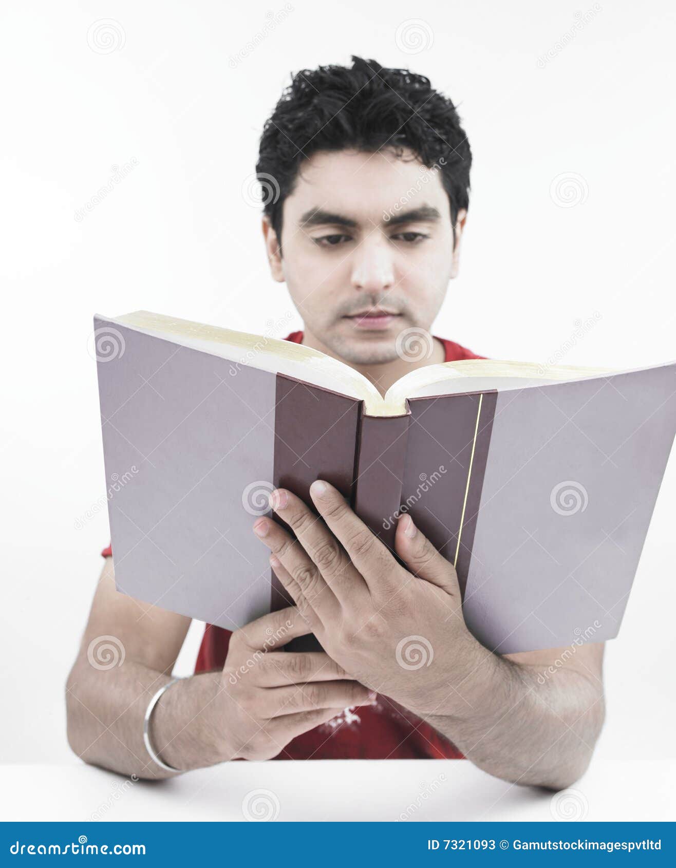 Man Reading An Encyclopedia Stock Photos - Image: 7321093