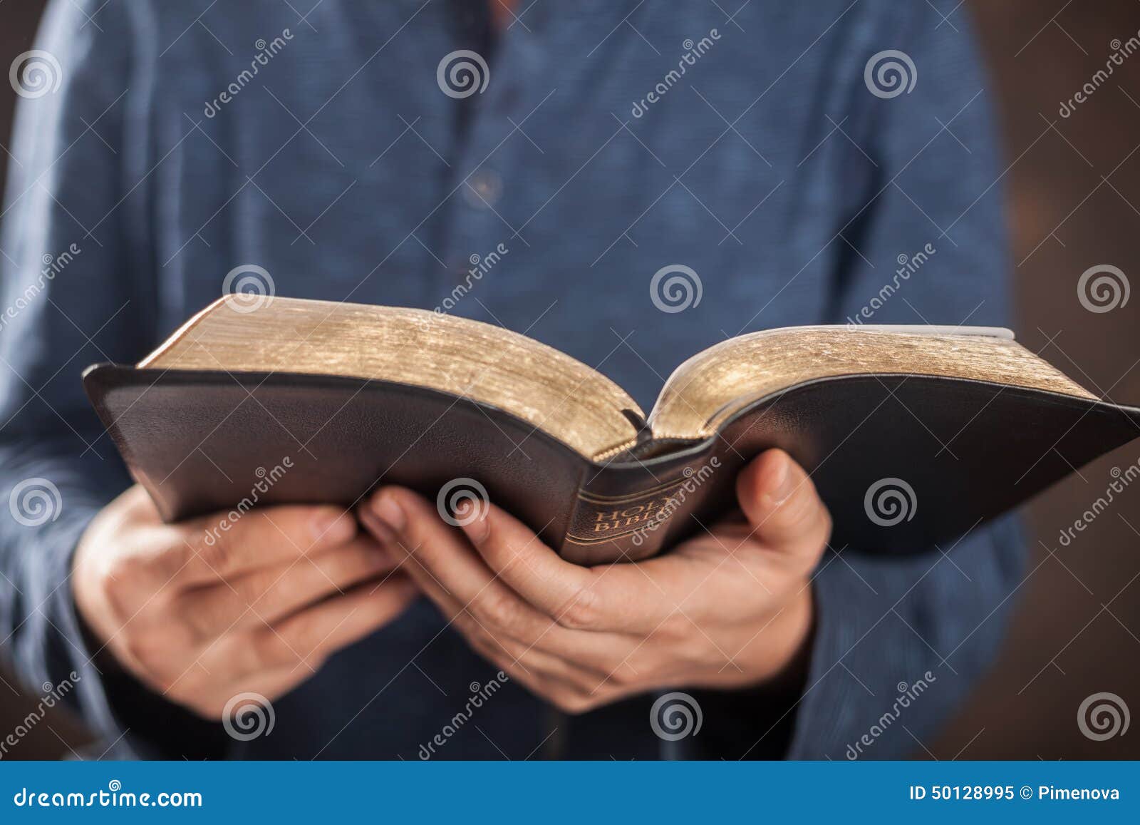 Man reading the holy bible stock image. Image of human - 50128995