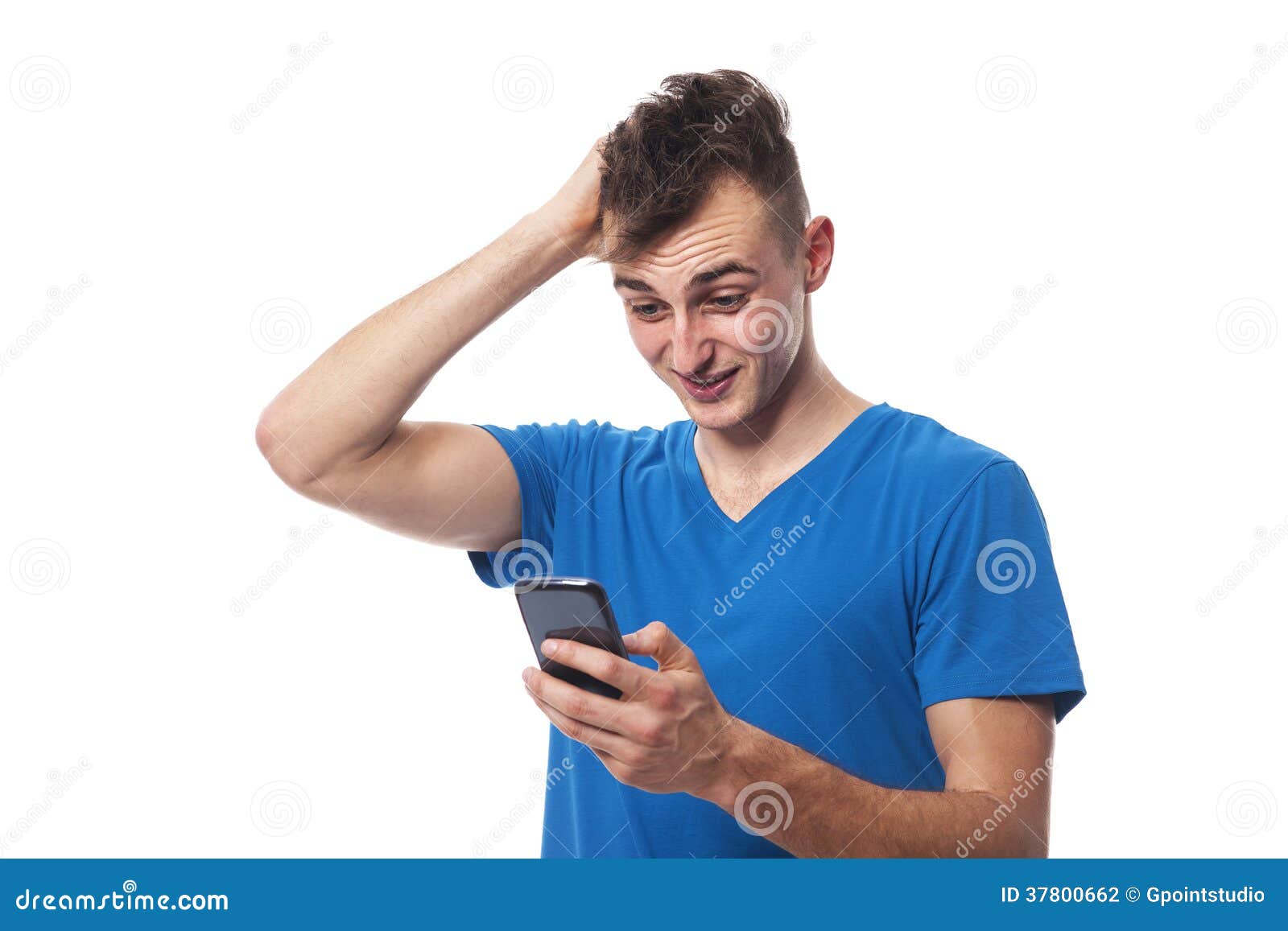 Man reading a message stock photo. Image of internet - 37800662