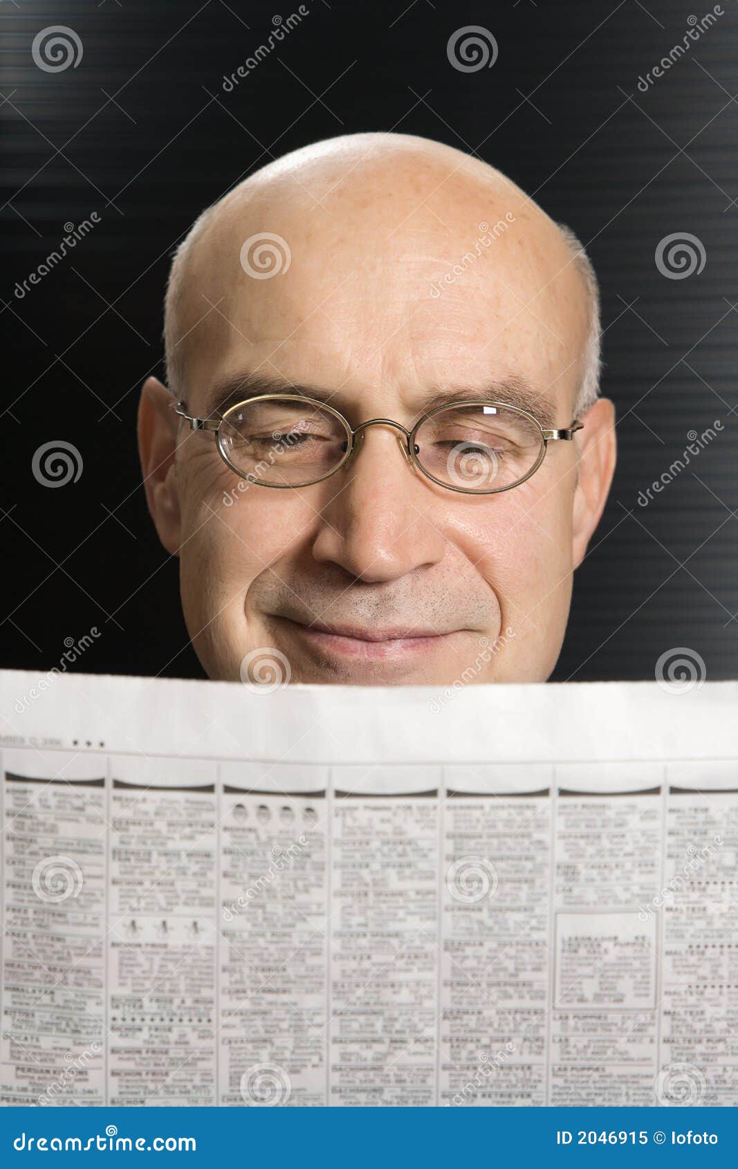 Man reading newspaper stock image. Image of male, businesspeople - 2046915