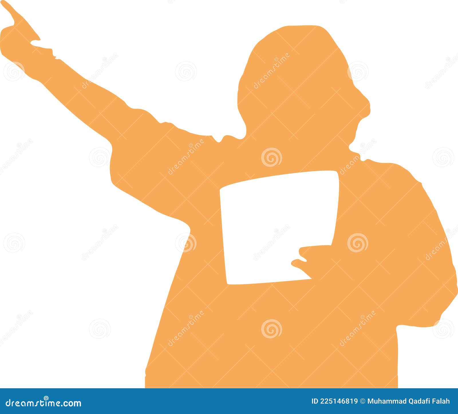 A man reading a poem stock illustration. Illustration of cartoon ...