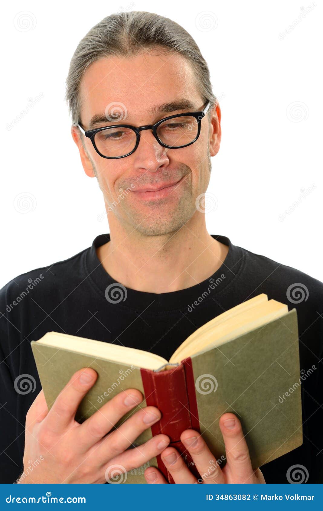 Man is reading stock photo. Image of look, knowledge - 34863082
