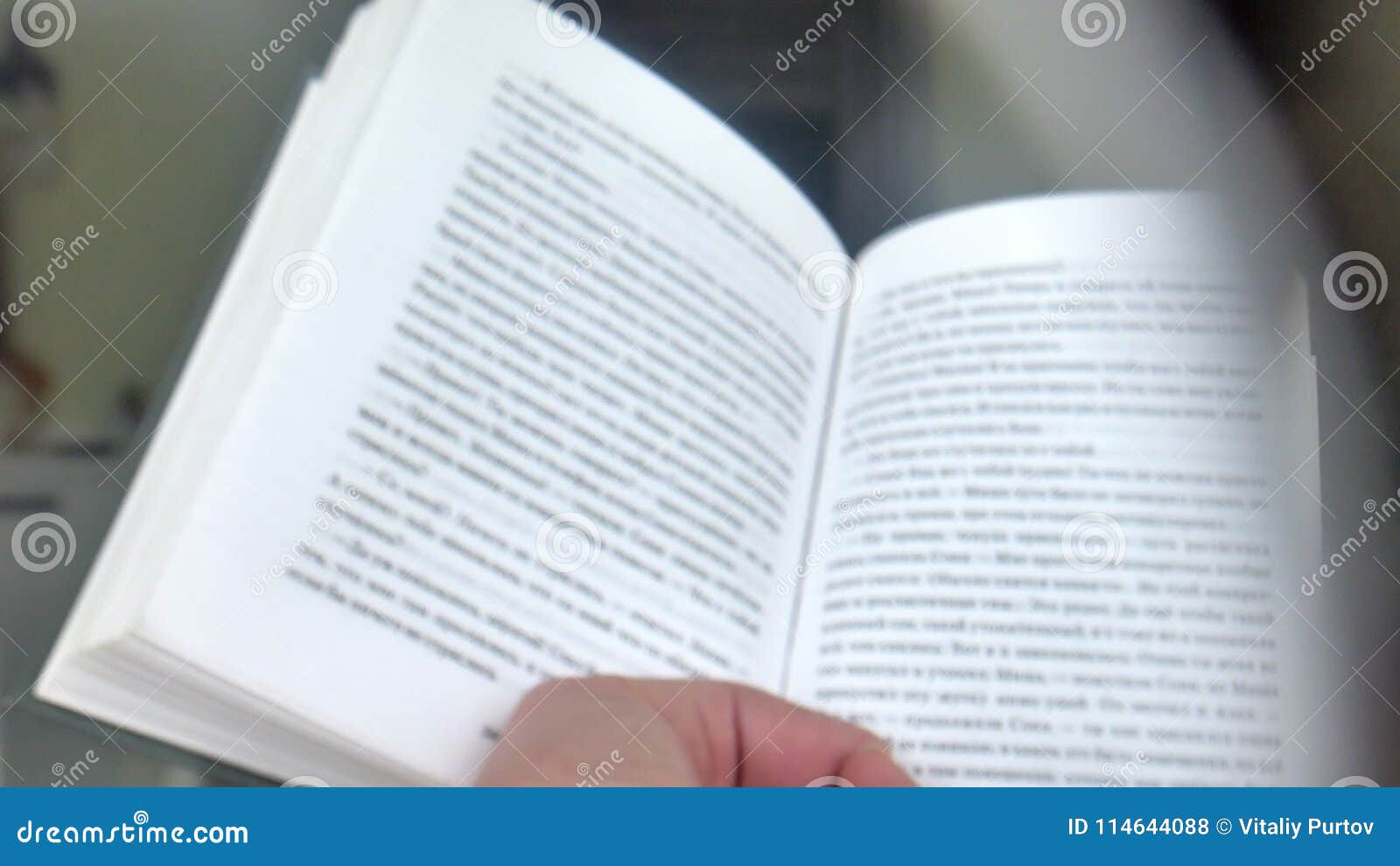 A Man Reads a Book, a First-person View Stock Footage - Video of lens ...