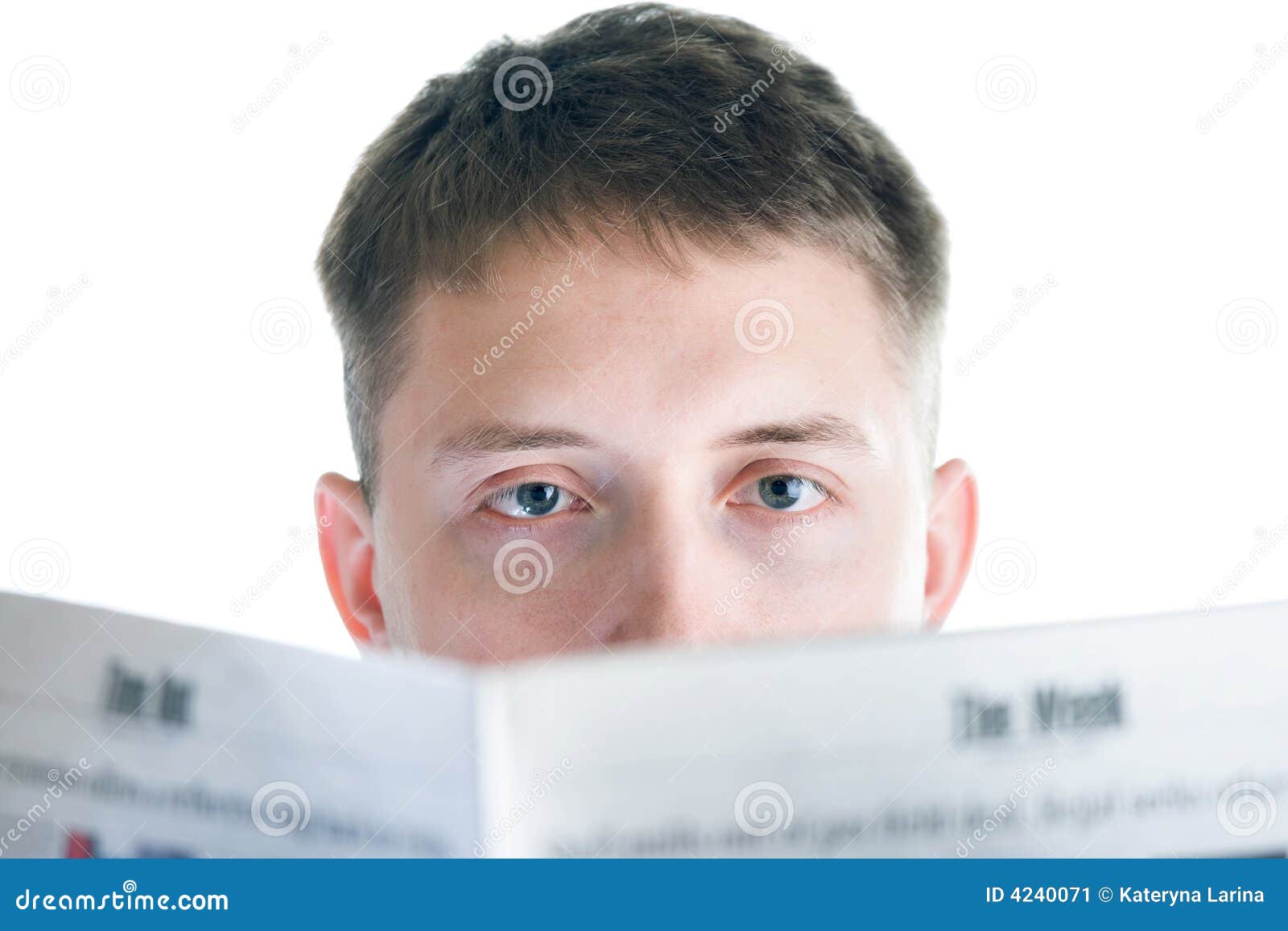 Man reads newspaper stock image. Image of manager, occupation - 4240071