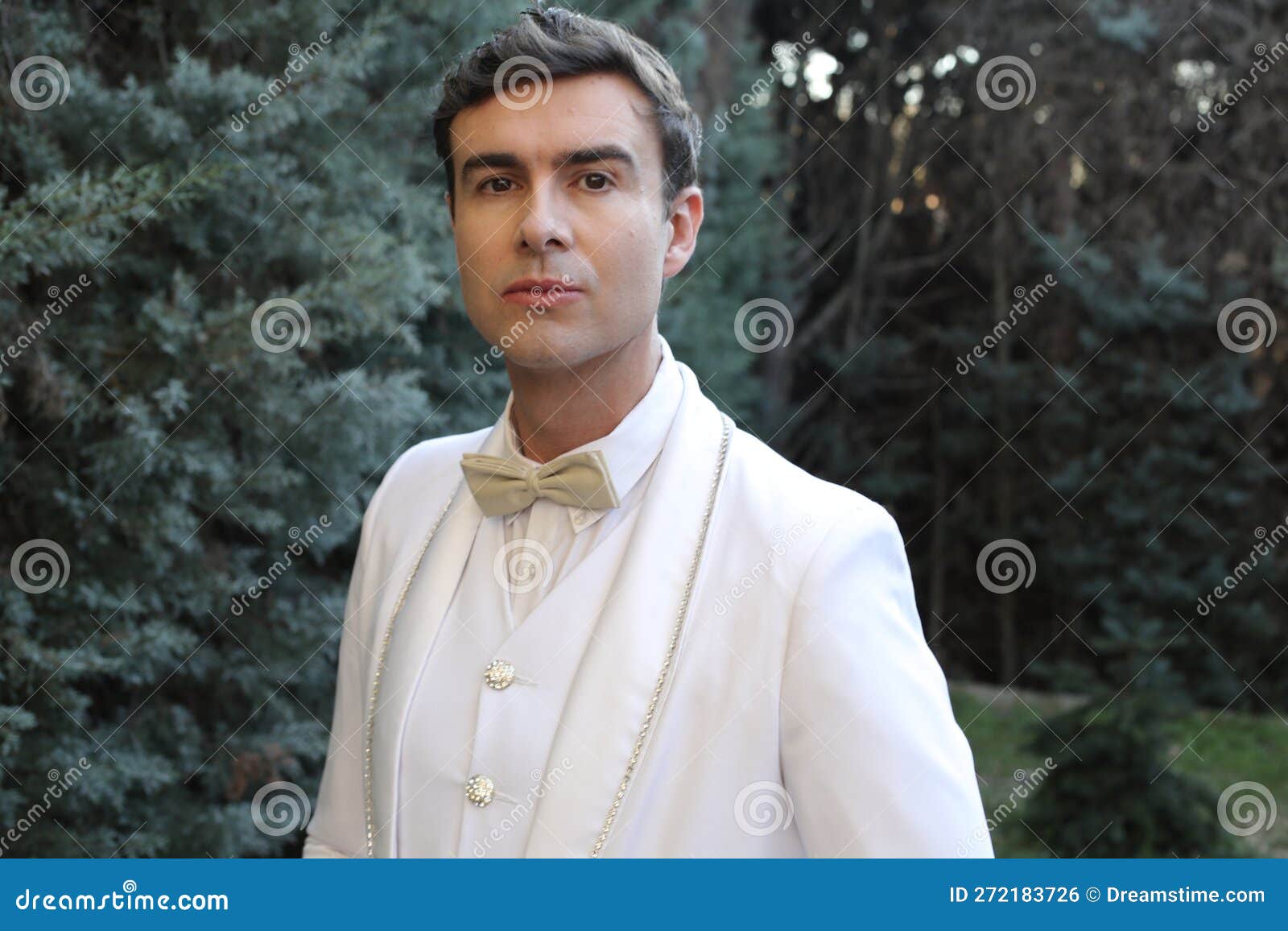 Man Ready for an All White Party Stock Photo - Image of business ...