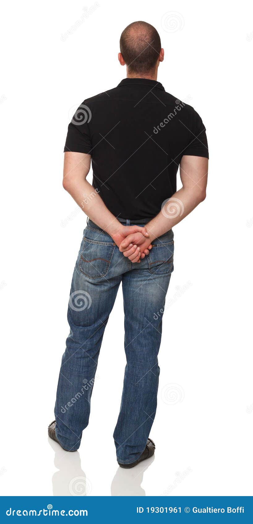 Man rear view stock image. Image of adult, standing, vertical - 19301961