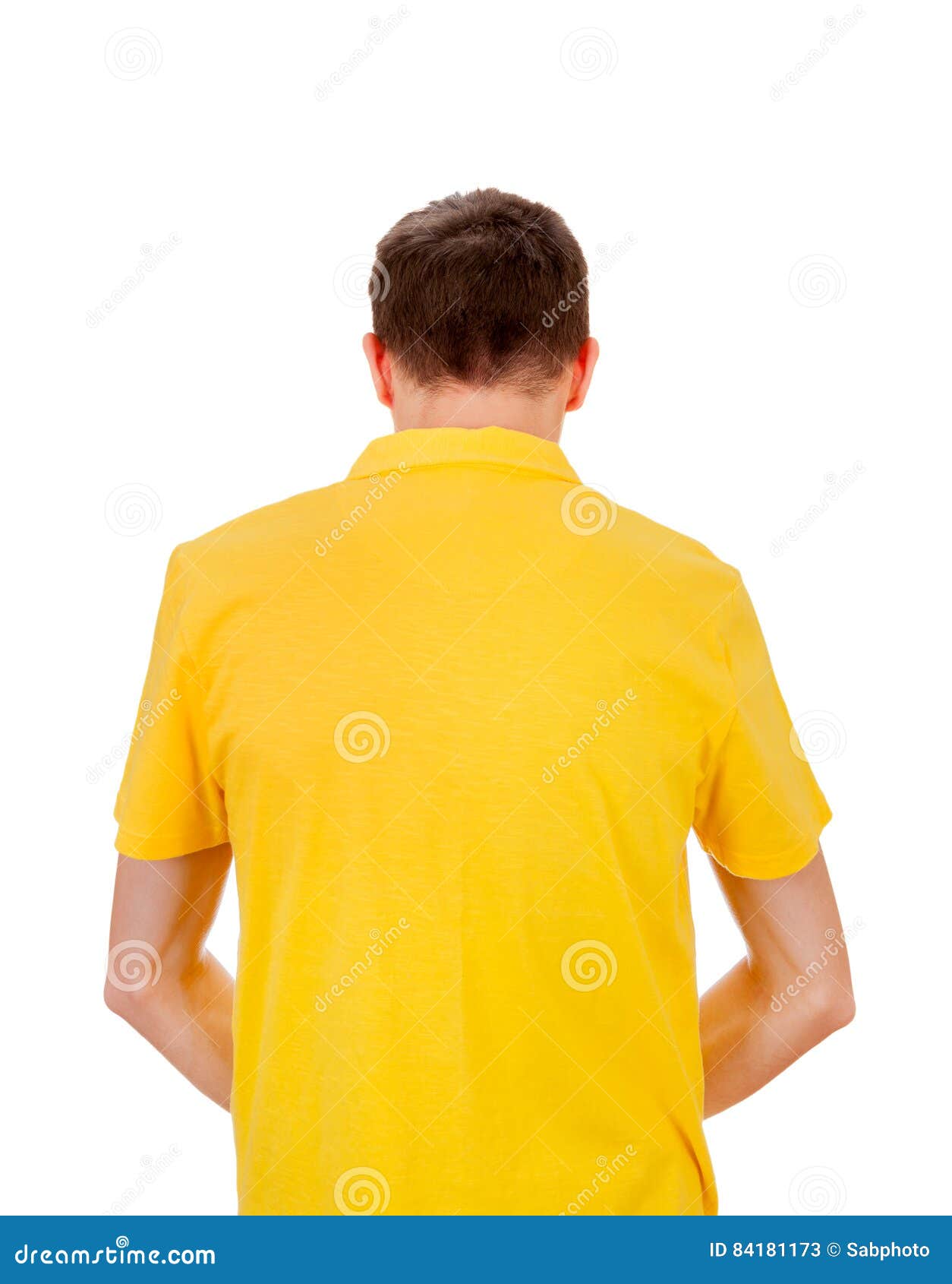 Man Rear View stock image. Image of stand, neck, closeup - 84181173