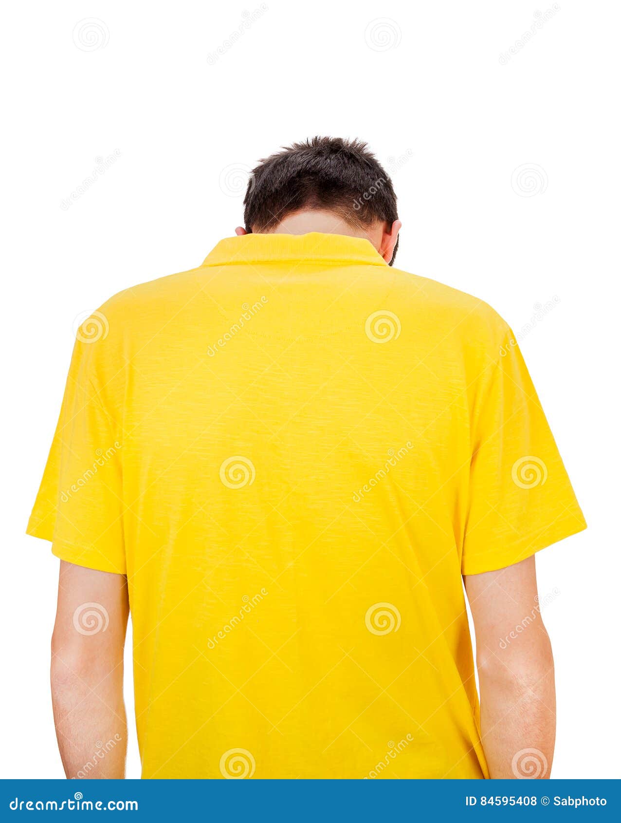 Man Rear View stock photo. Image of hair, shame, look - 84595408