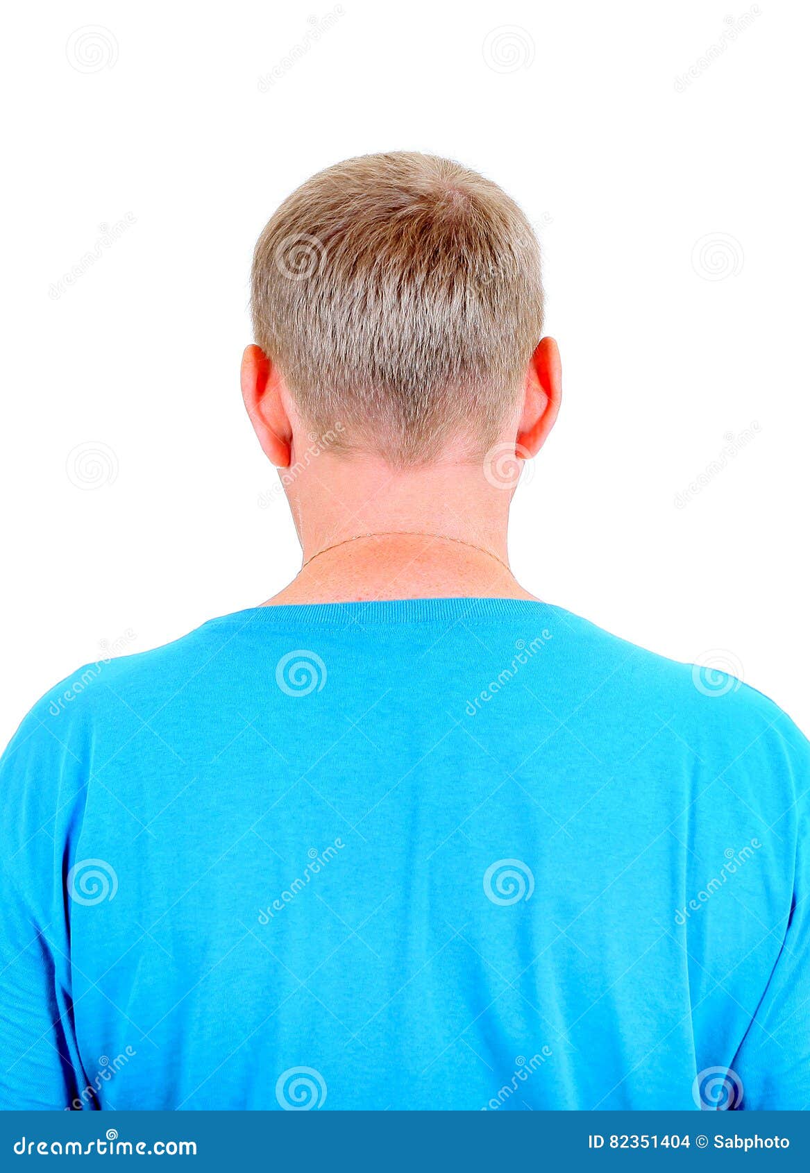 Man Rear View stock photo. Image of observe, standing - 82351404
